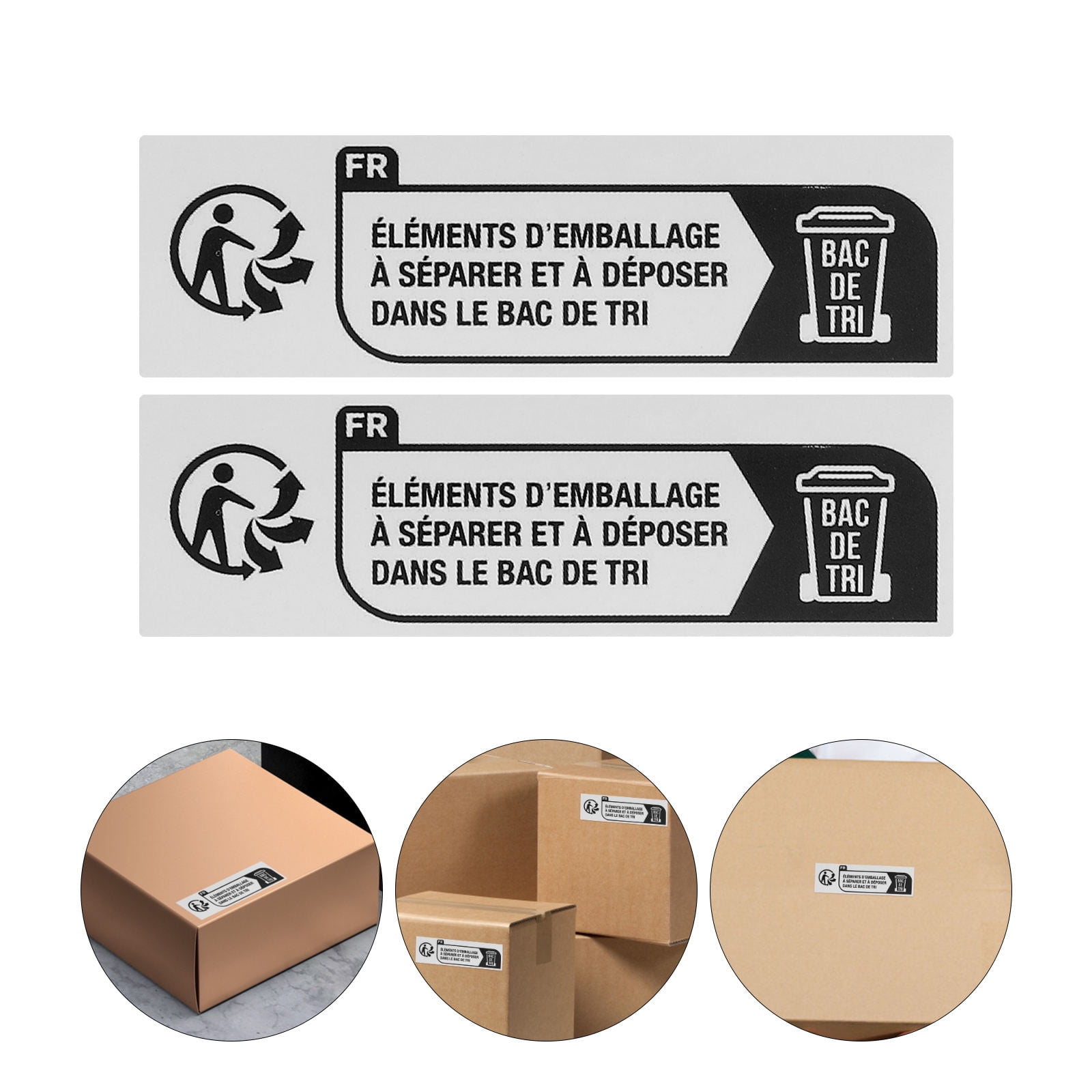 Raindrops 1 Roll Recycle Sticker Garbage Recycle Sticker Waste ...