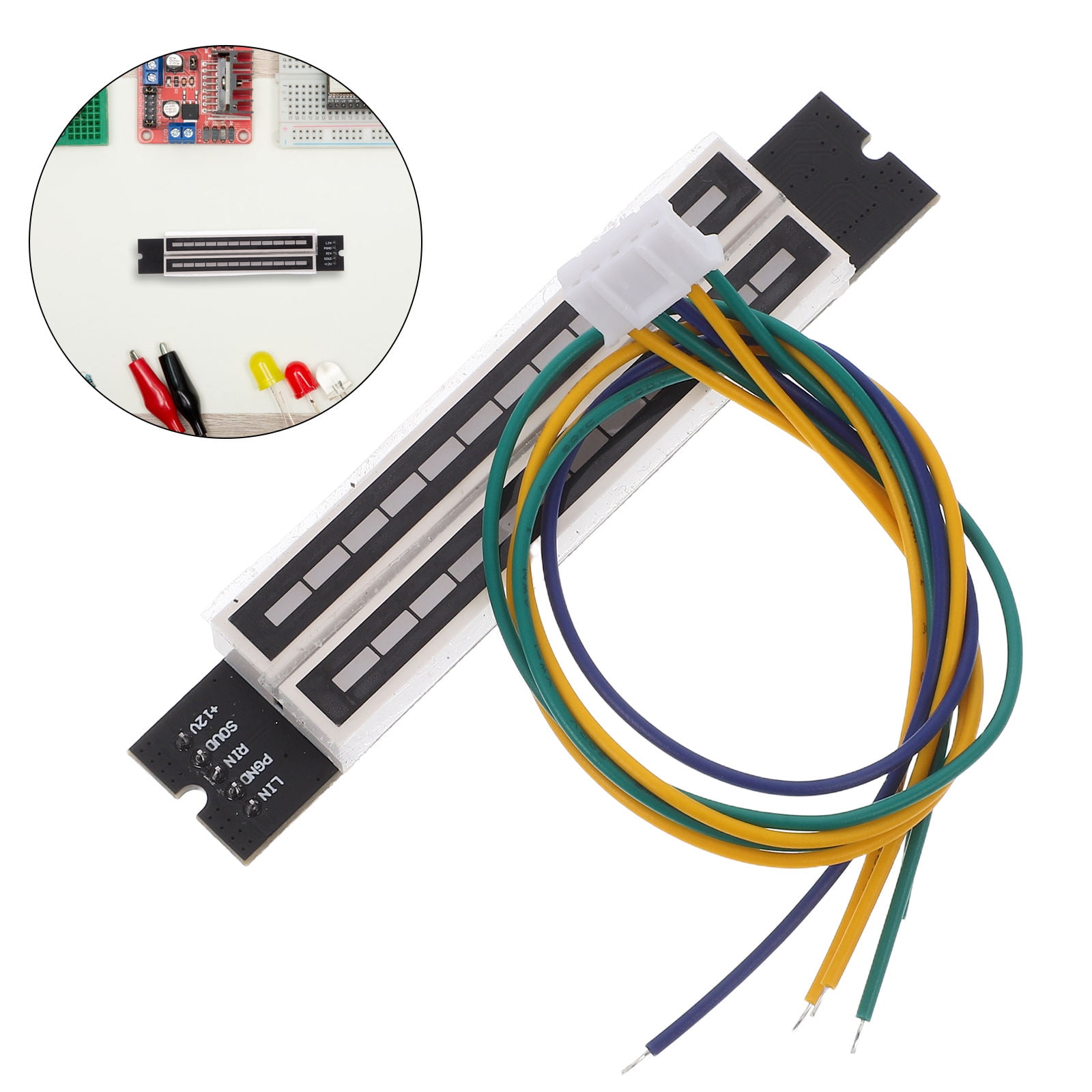 Raindrops Rectangular Dual LED Music Audio Indicator Light with PCB for ...