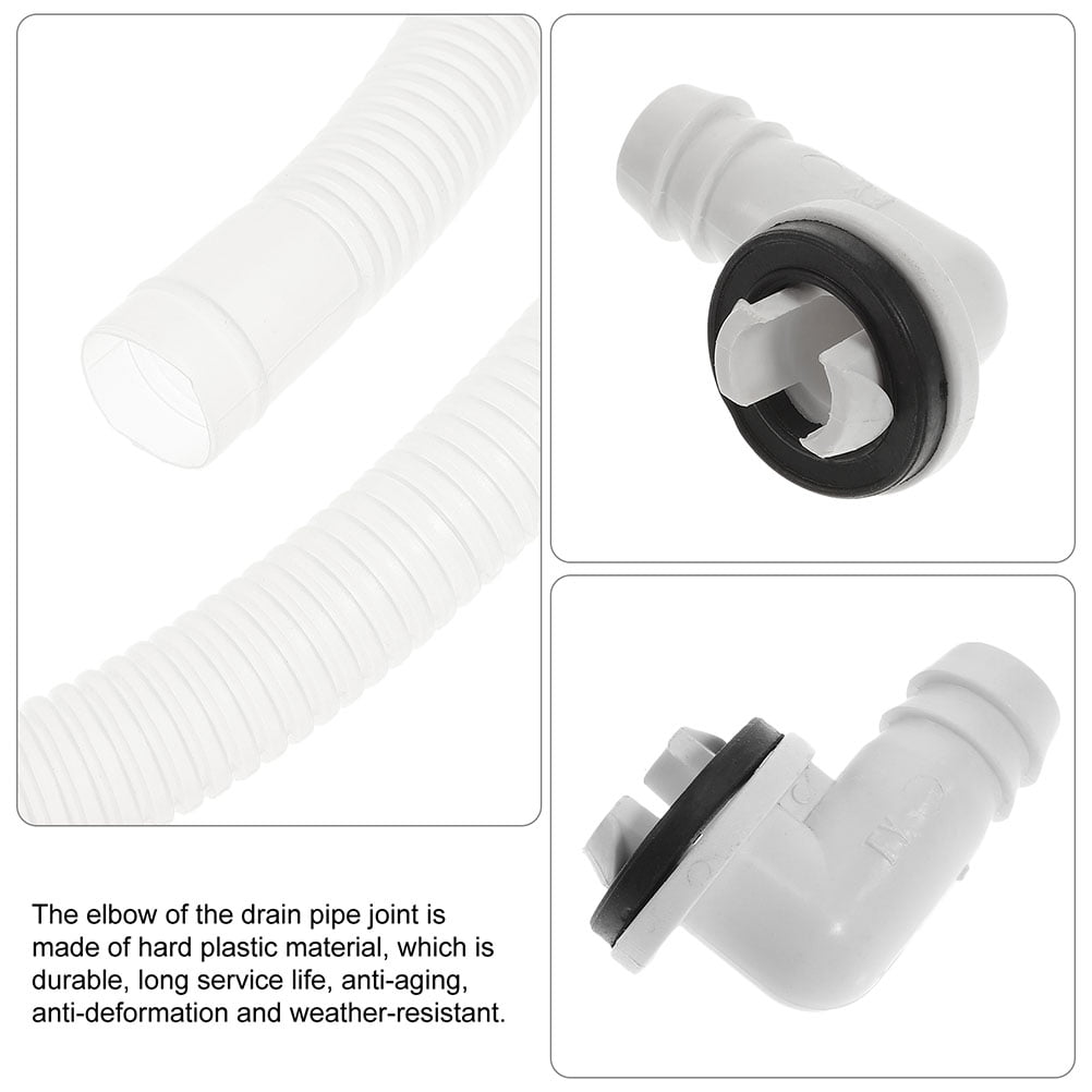 Raindrops 1 Set Air Conditioner Drain Hose 3/5 Inch Connector Kit AC ...