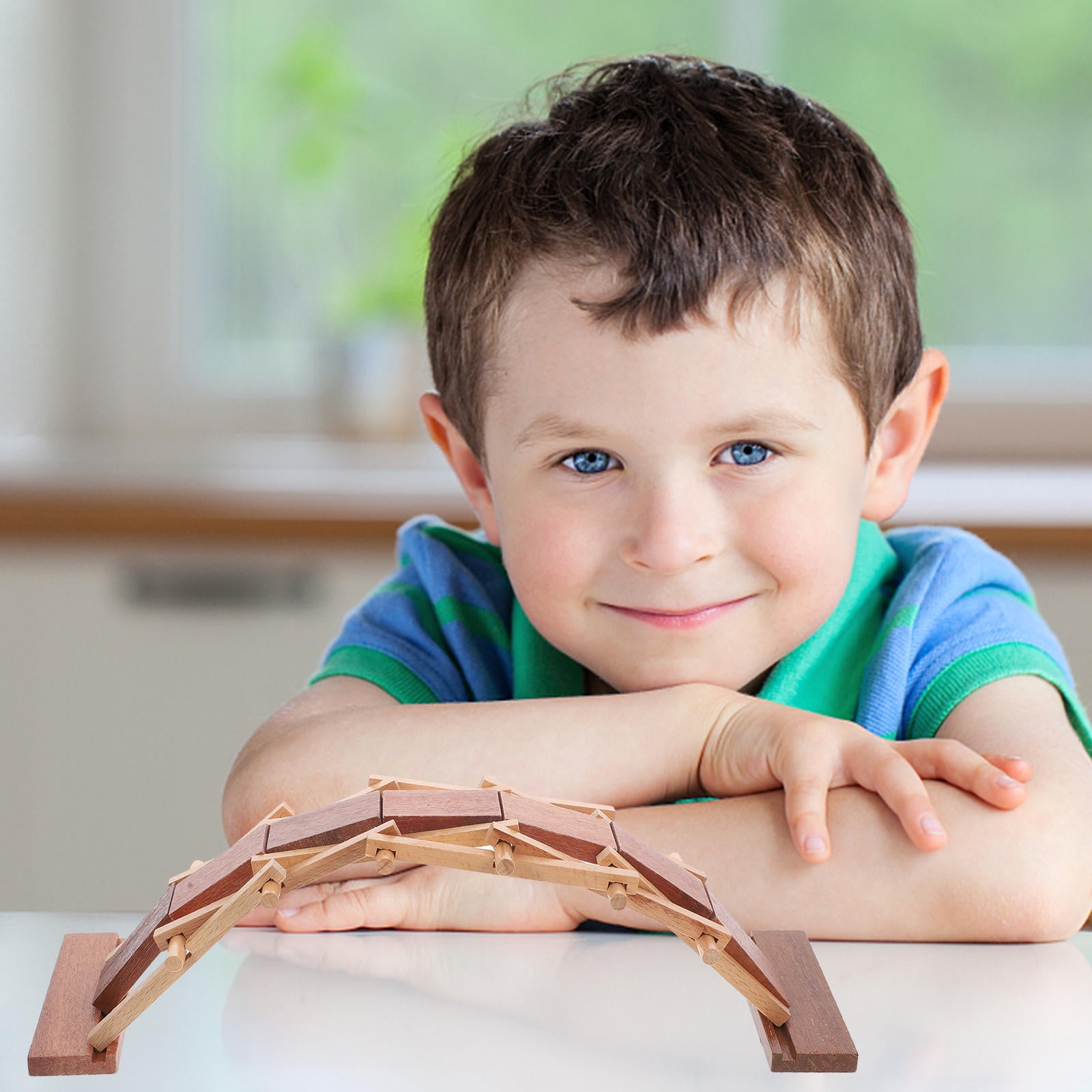 Raindrops 1 Set Arch Bridge Assembly Toy for Boys Wooden Educational ...