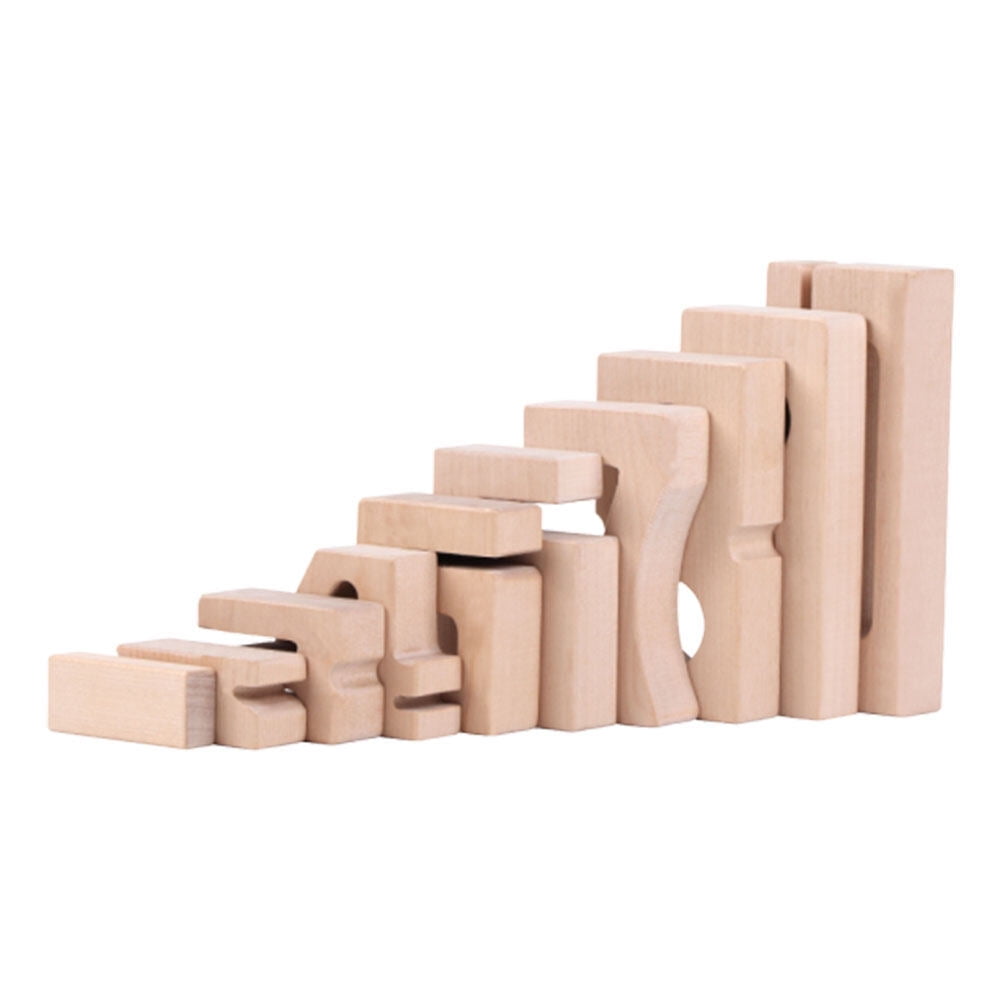 Raindrops 1 Set Balance Blocks Timber Tower Wood Block Stacking Puzzle ...