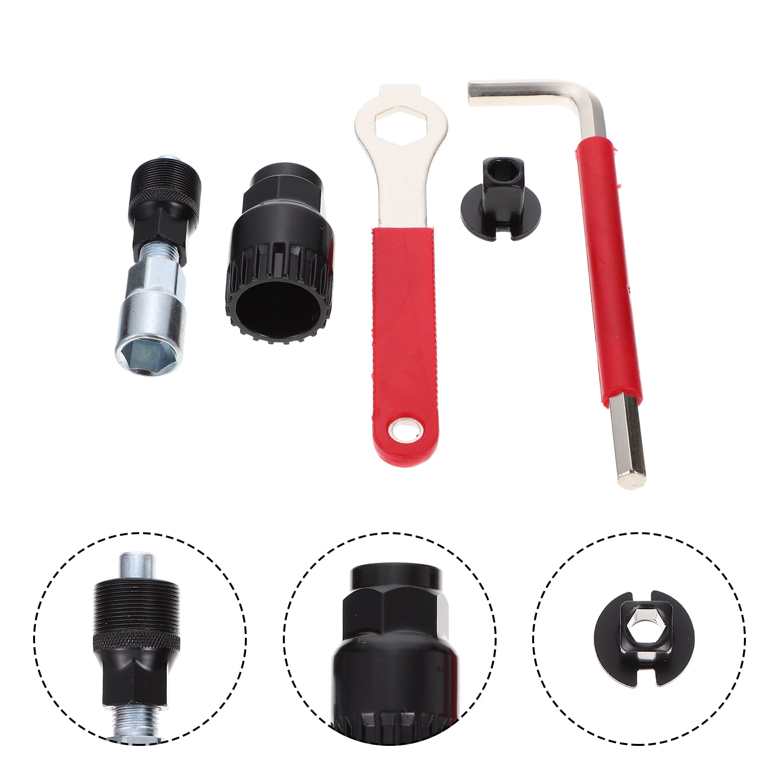 Raindrops 1 Set Bike Crank Puller Crankset Removal Tool Spanner Wrench ...