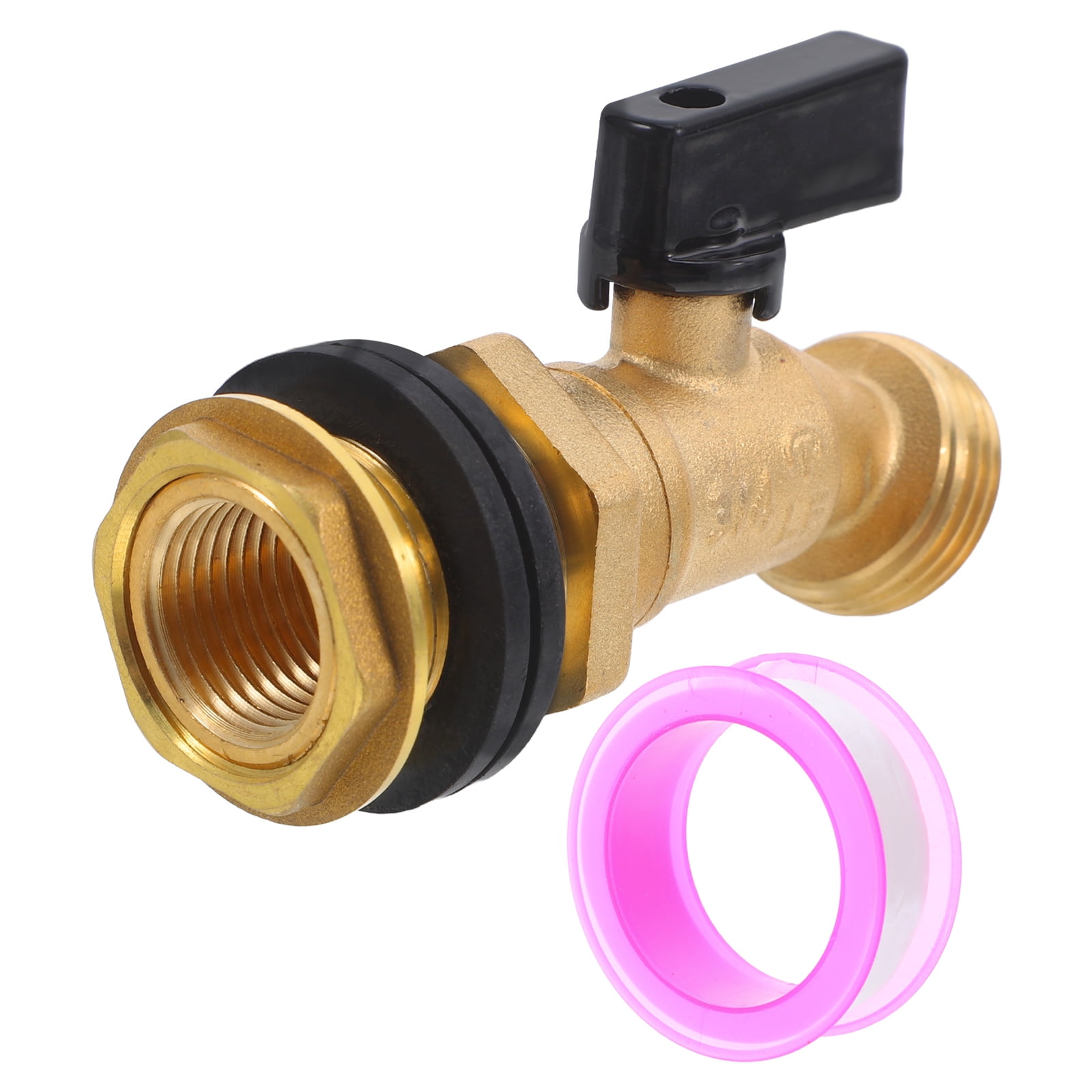Raindrops 1 Set Brass Rain Barrel Spigot With Bulkhead Fitting Adapter ...
