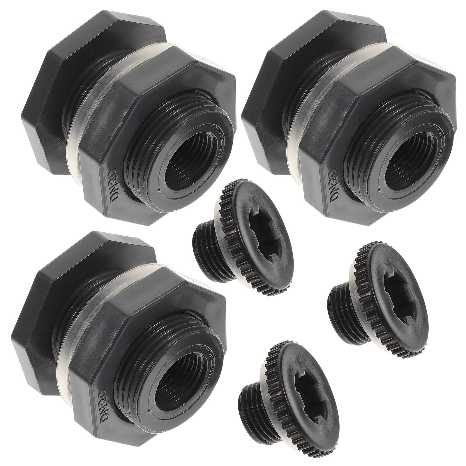 Raindrops 1 Set Bulkhead Water Tank Connector 1/2 Inch Thru-bulk ...