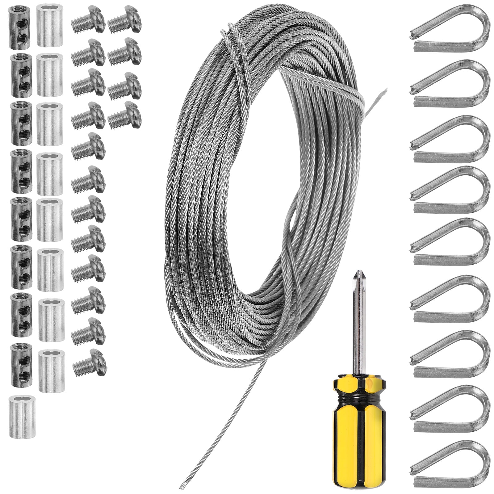 Raindrops 1 Set Cable Railing Kit Wire Thimble Hanging Wire Rope ...