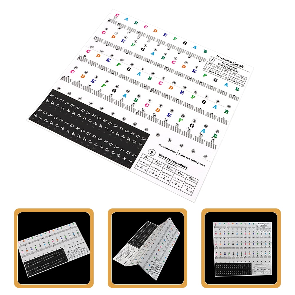 Raindrops 1 Set Convenient Piano Keyboard Stickers Keyboard Decals ...