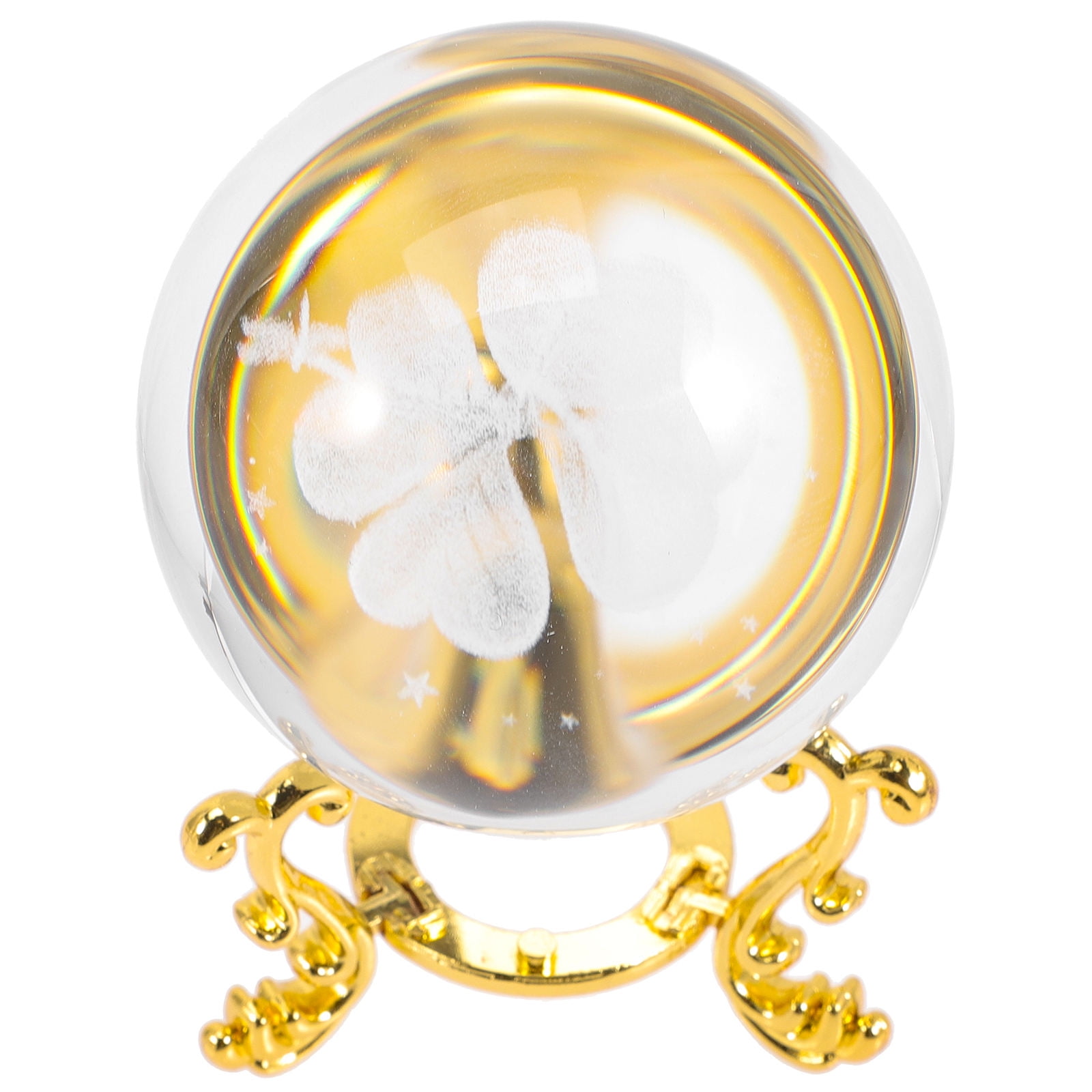 Raindrops 1 Set Crystal Balls Decoration For Office Decor Golden Color ...