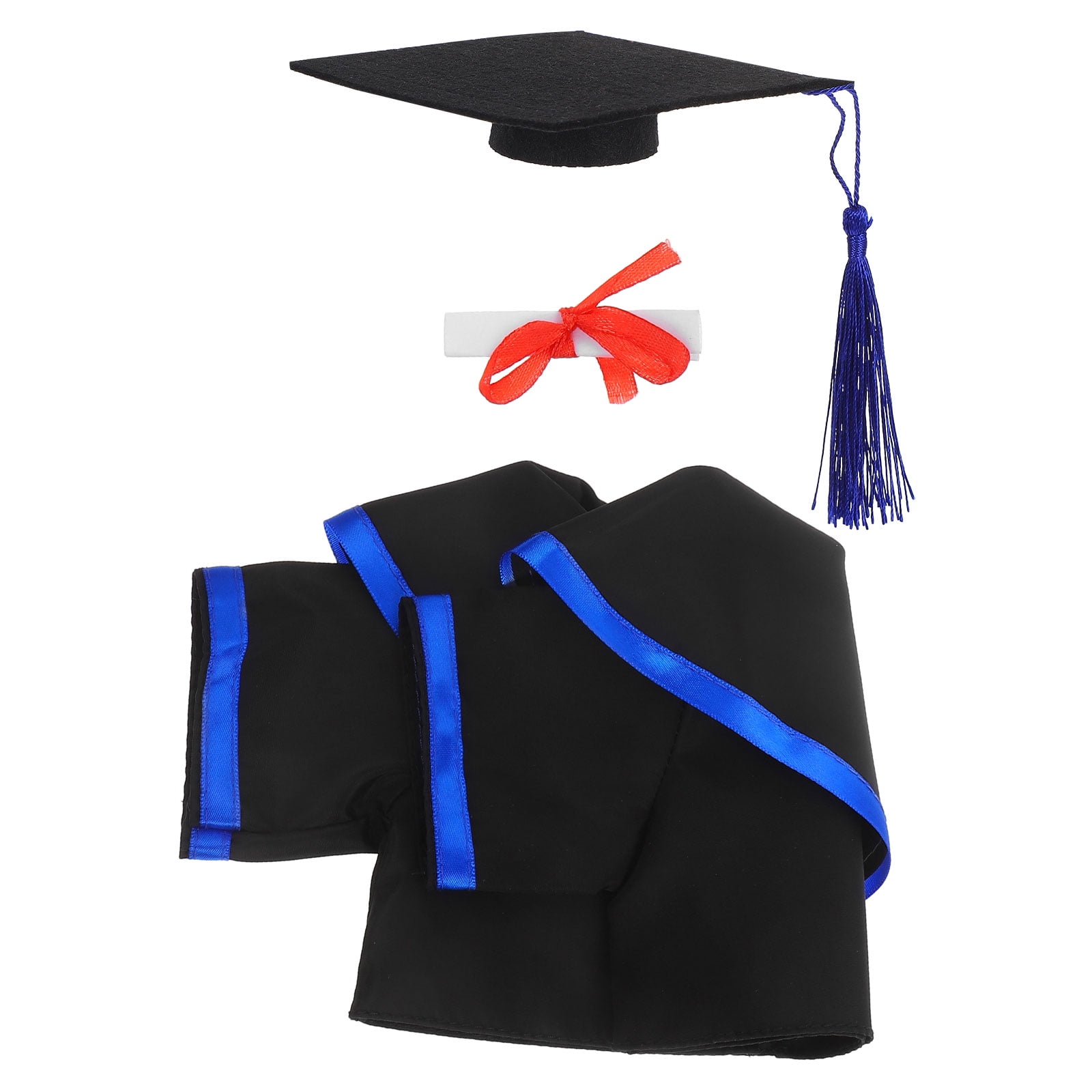Raindrops 1 Set Cute Plush Graduation Bear Cap and Gown Doll Graduation Outfit Mini Graduation ...