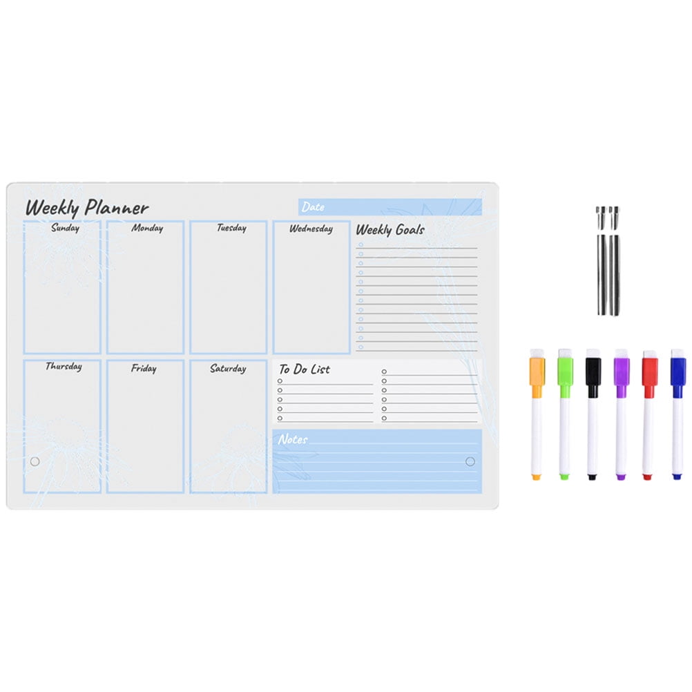 Raindrops 1 Set Desktop Daily Planner Whiteboard Acrylic Whiteboard ...