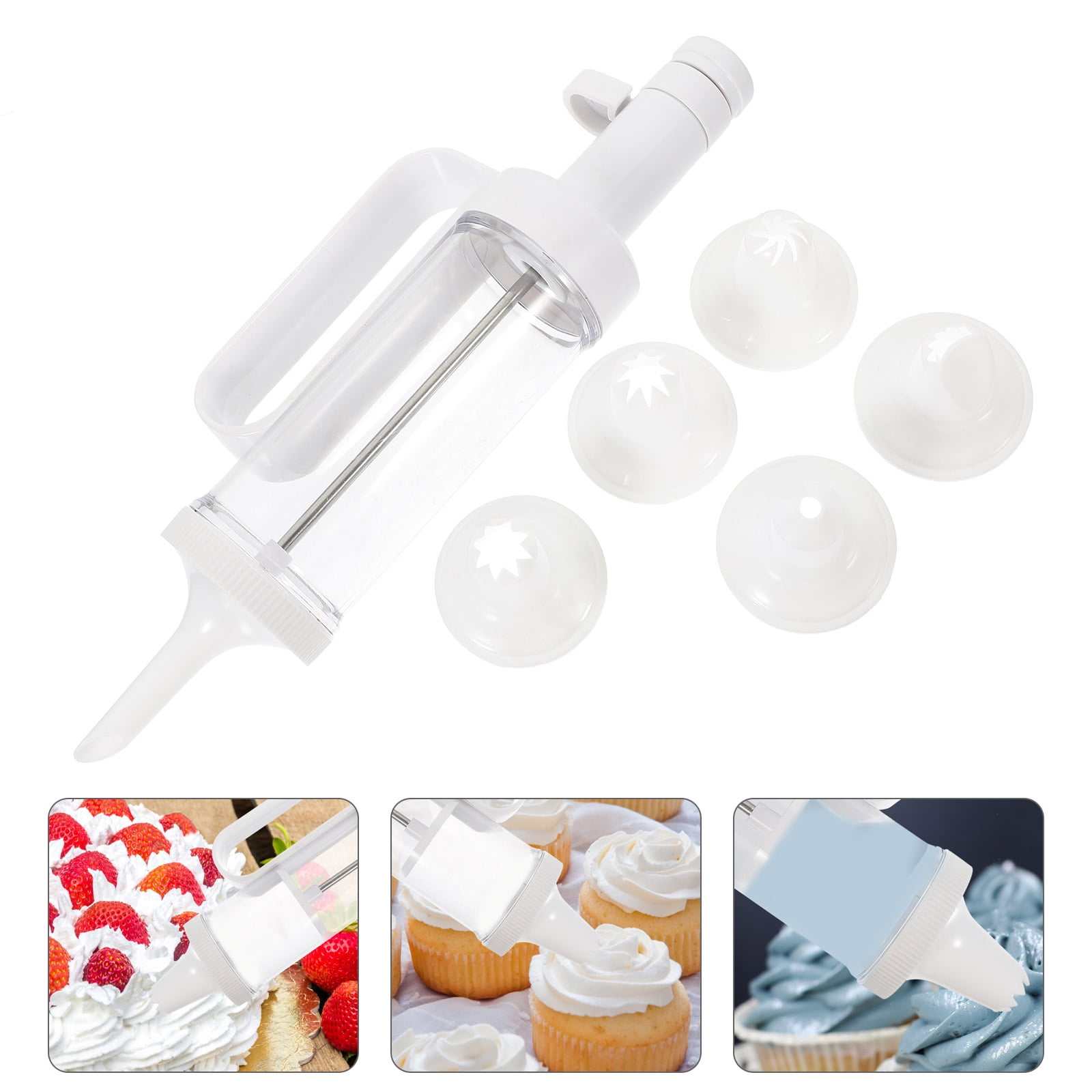 Raindrops 1 Set Dessert Decorating Set Icing Dispenser Cupcake Filling ...