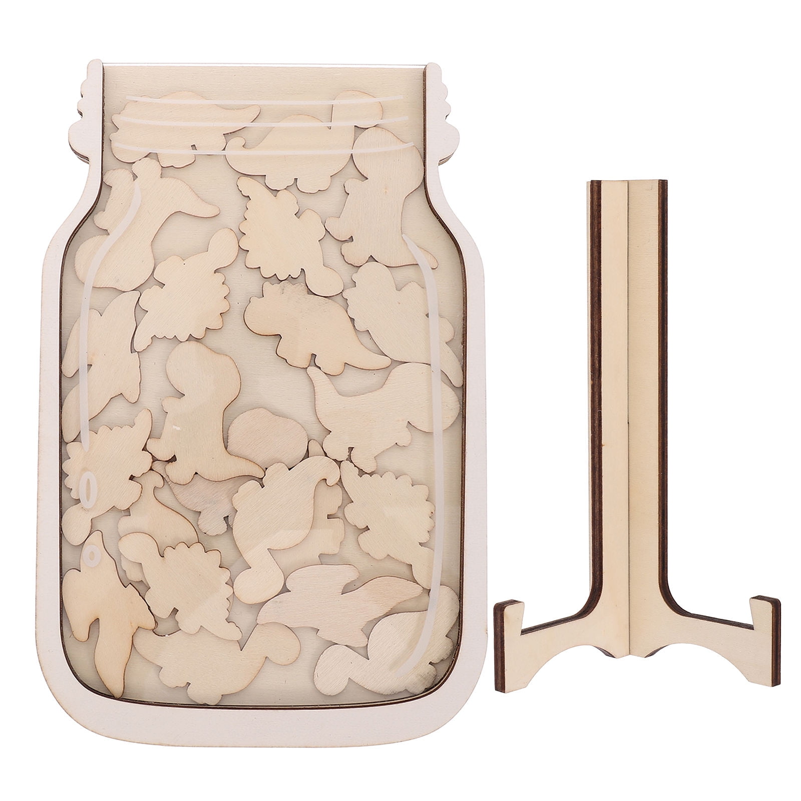 Raindrops Home Use Dinosaur Wooden Cutouts Reward Jars Khaki 1 Set ...
