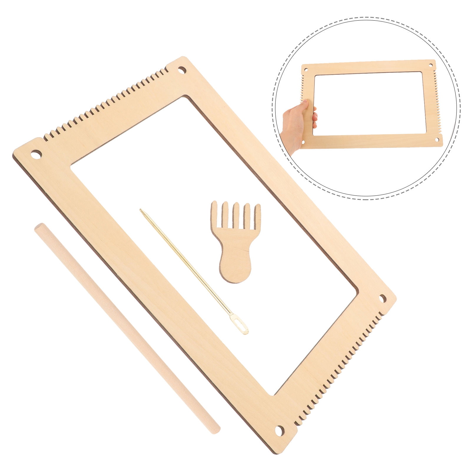 Raindrops 1 Set Diy Wooden Weaving Kit Craft Maker For Beginners Safe ...