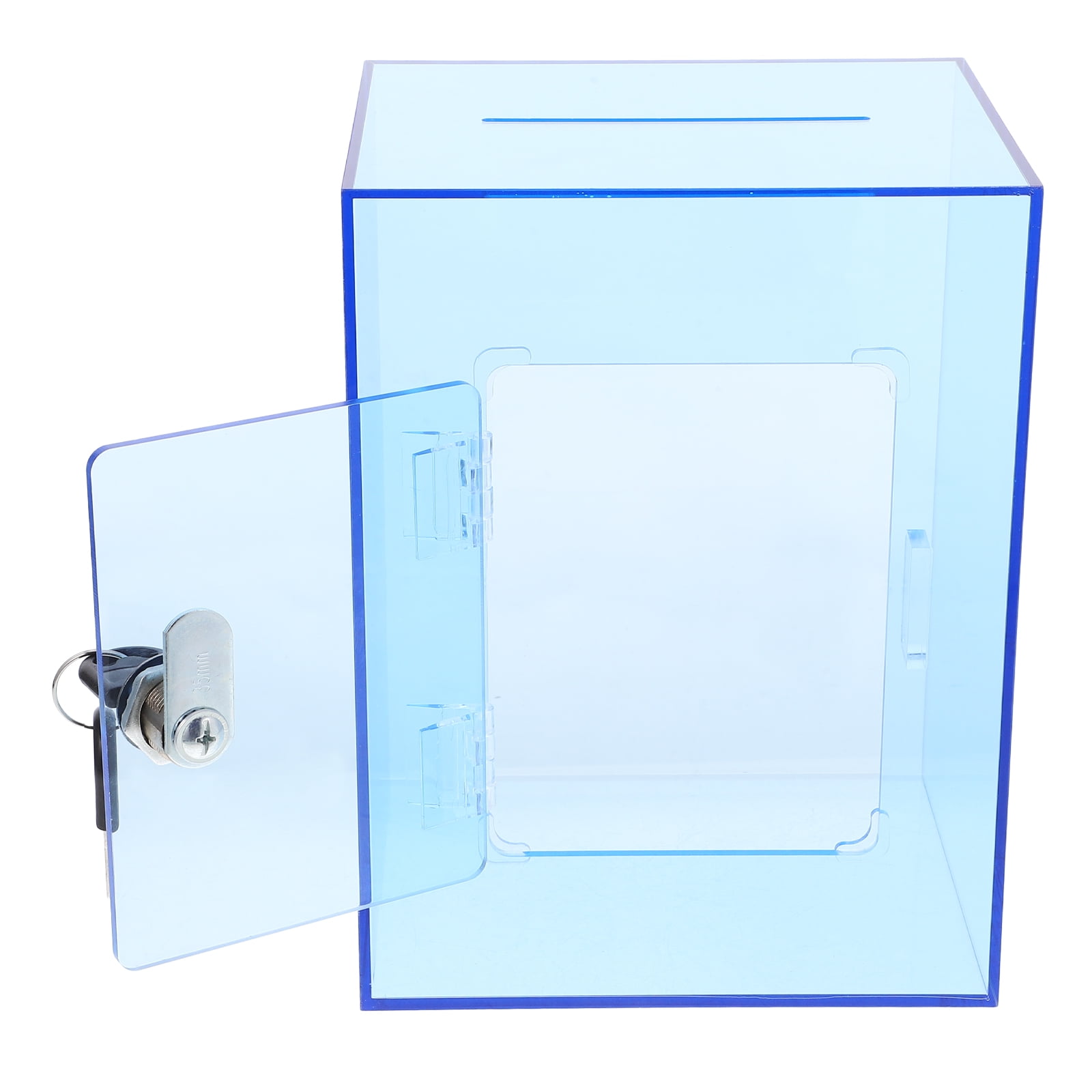 Raindrops 1 Set Of Donation Box With Lock Large Acrylic Piggy Bank ...