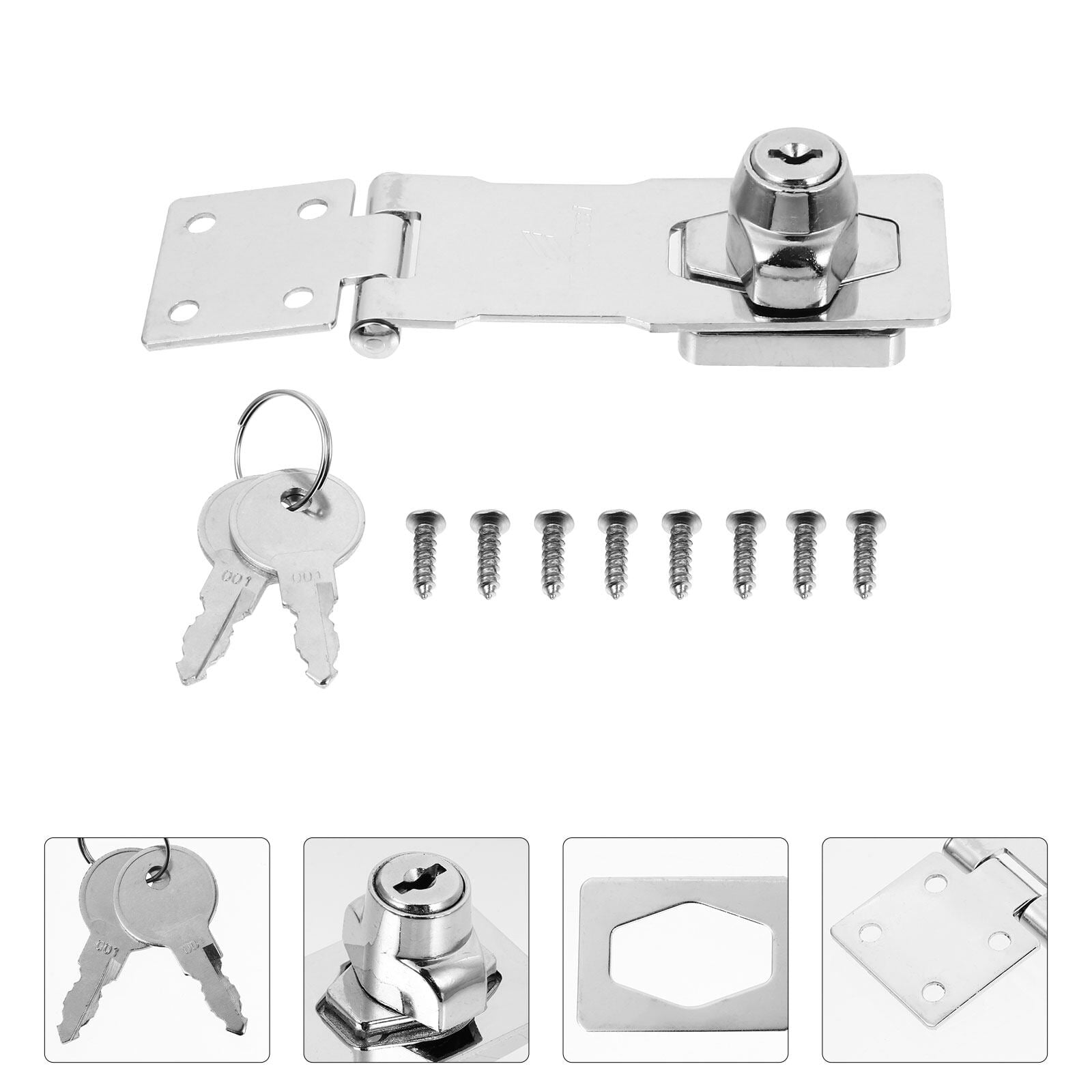 Raindrops 1 Set Door Lock Latch Cabinet Locks with Keys Hasp Lock ...