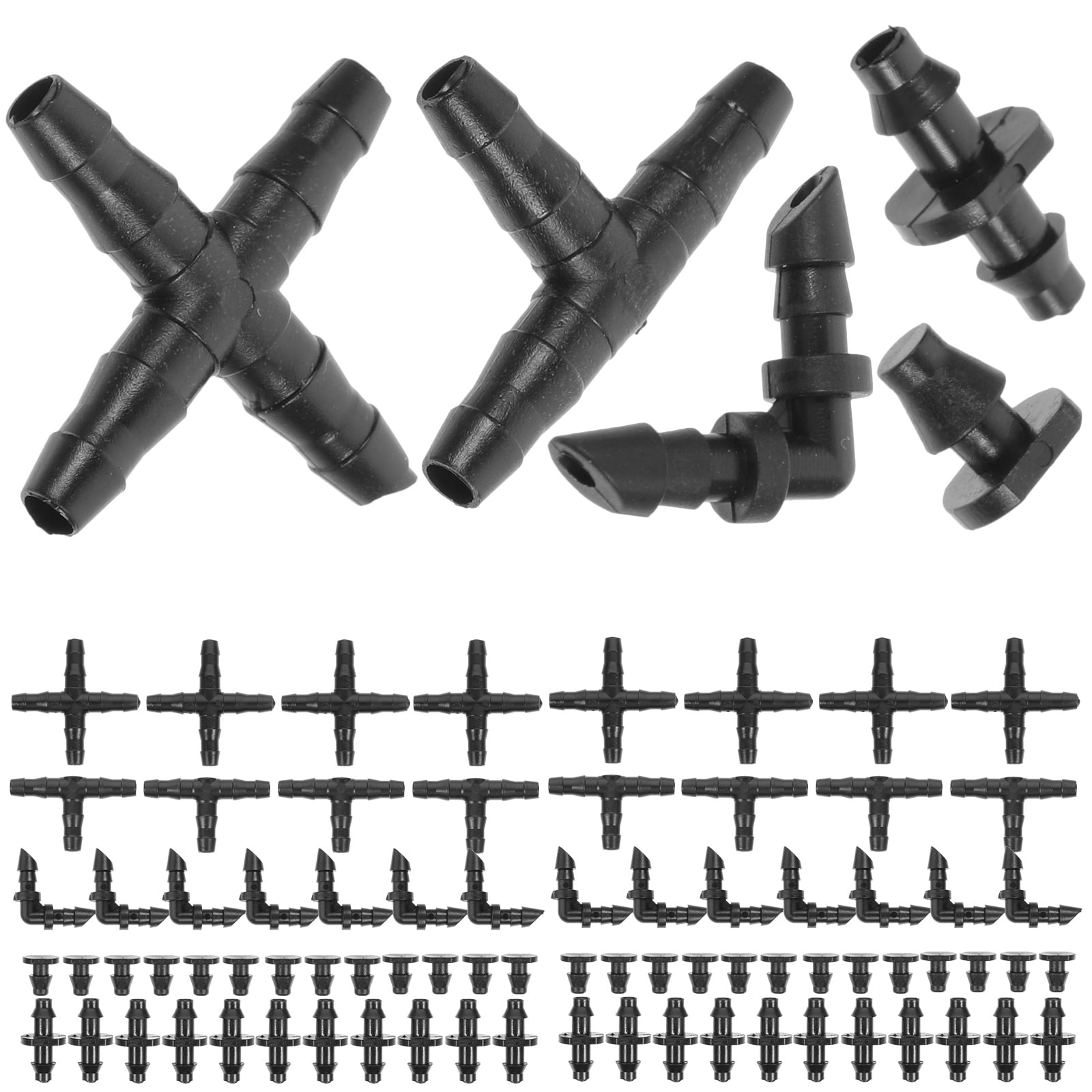 Raindrops 1 Set Drip Irrigation 1/4 Inch Water Hose Connector ...