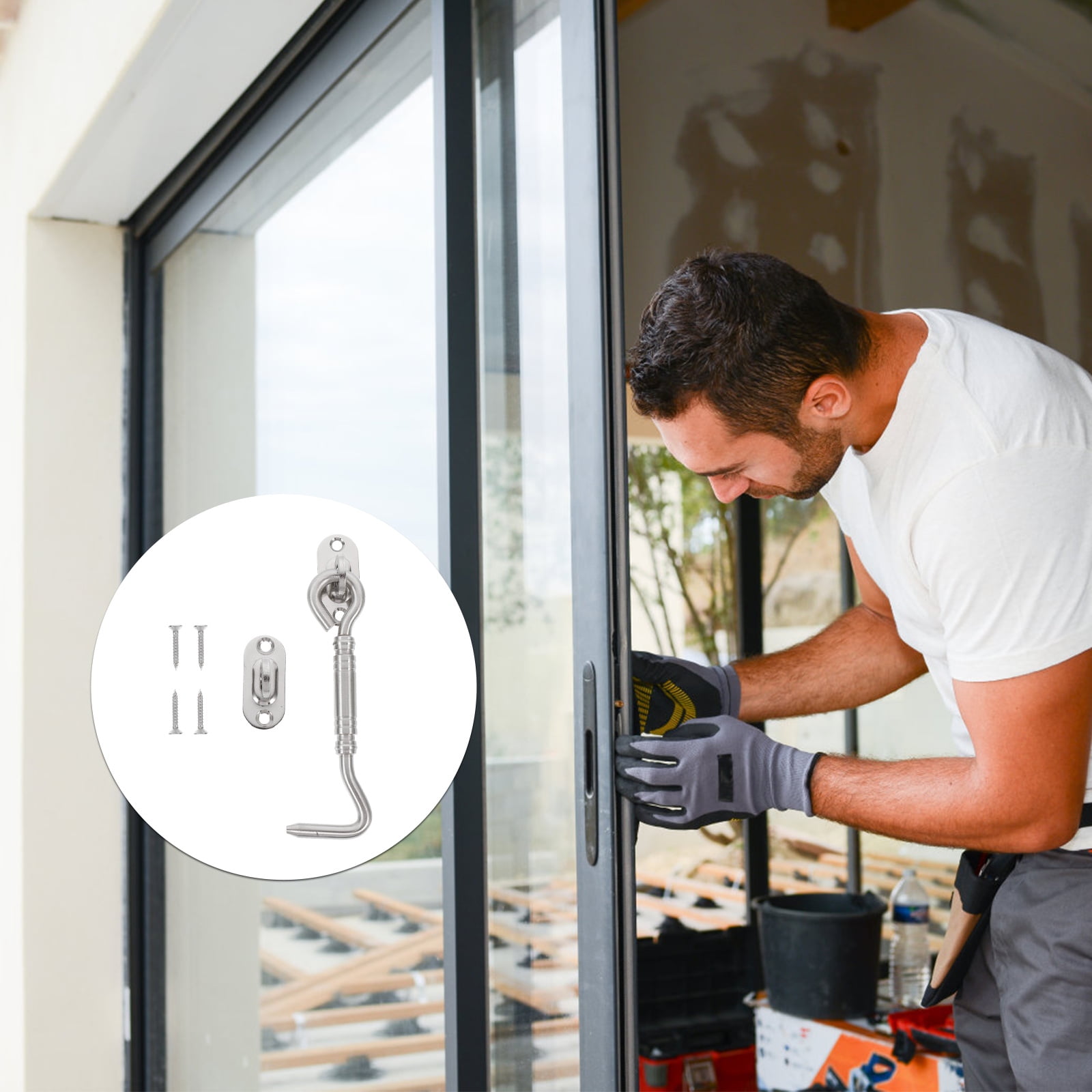 Raindrops 1 Set Easy to Install Gate Latch for Various Materials Heavy ...