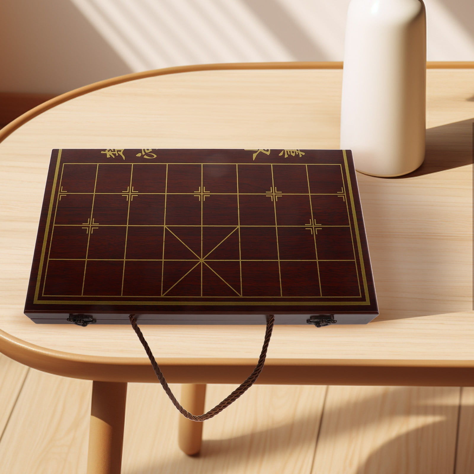 Raindrops 1 Set Elegant Wooden Chinese Chess Set Playing Board Portable ...