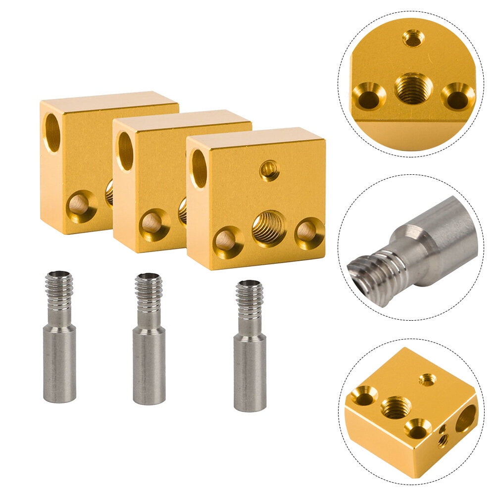 Raindrops 1 Set Extruder Heater Block for 3D Printing and Heat ...