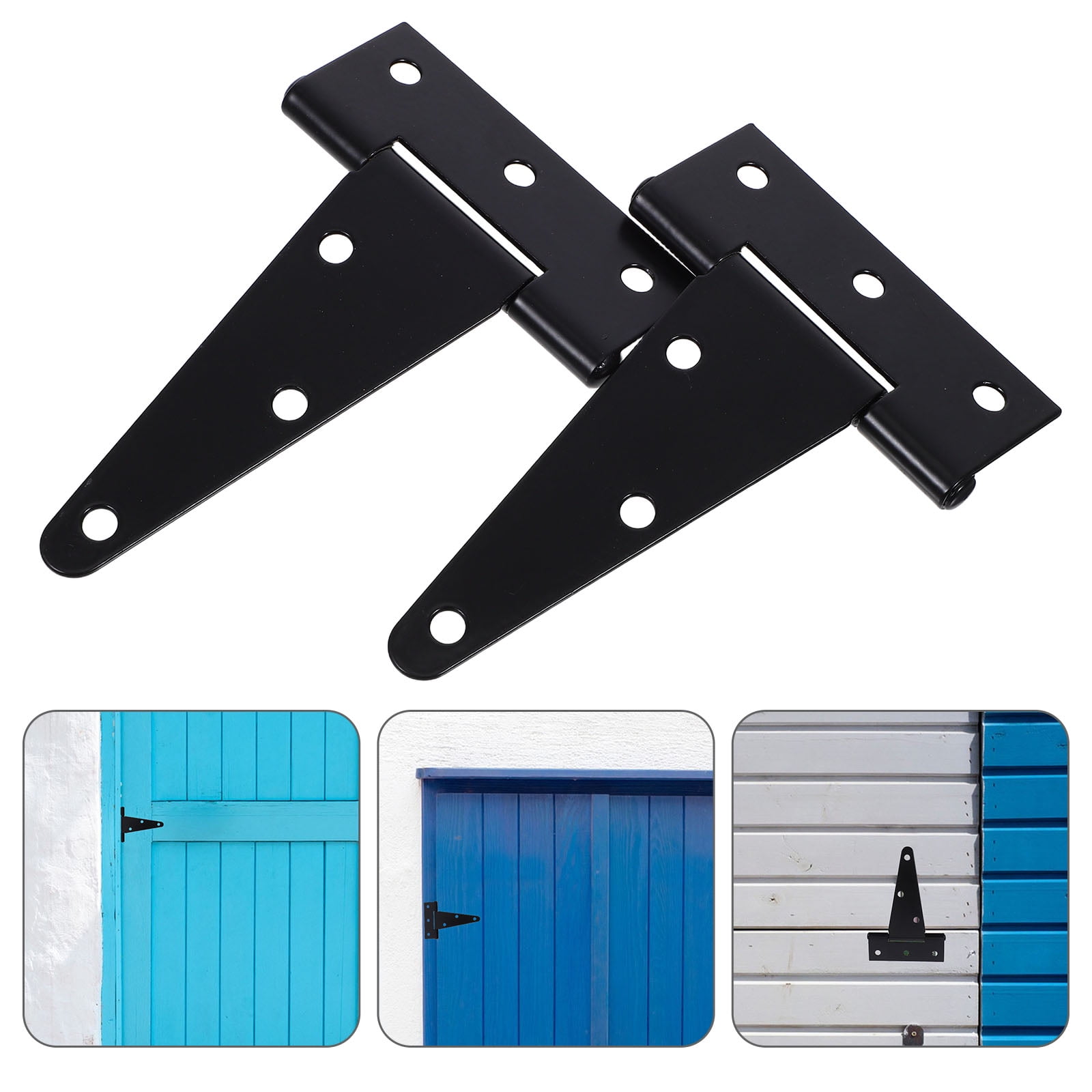 Raindrops 1 Set Fence Gate Hinges Wood Gate Hinges Strap Hinges Heavy ...