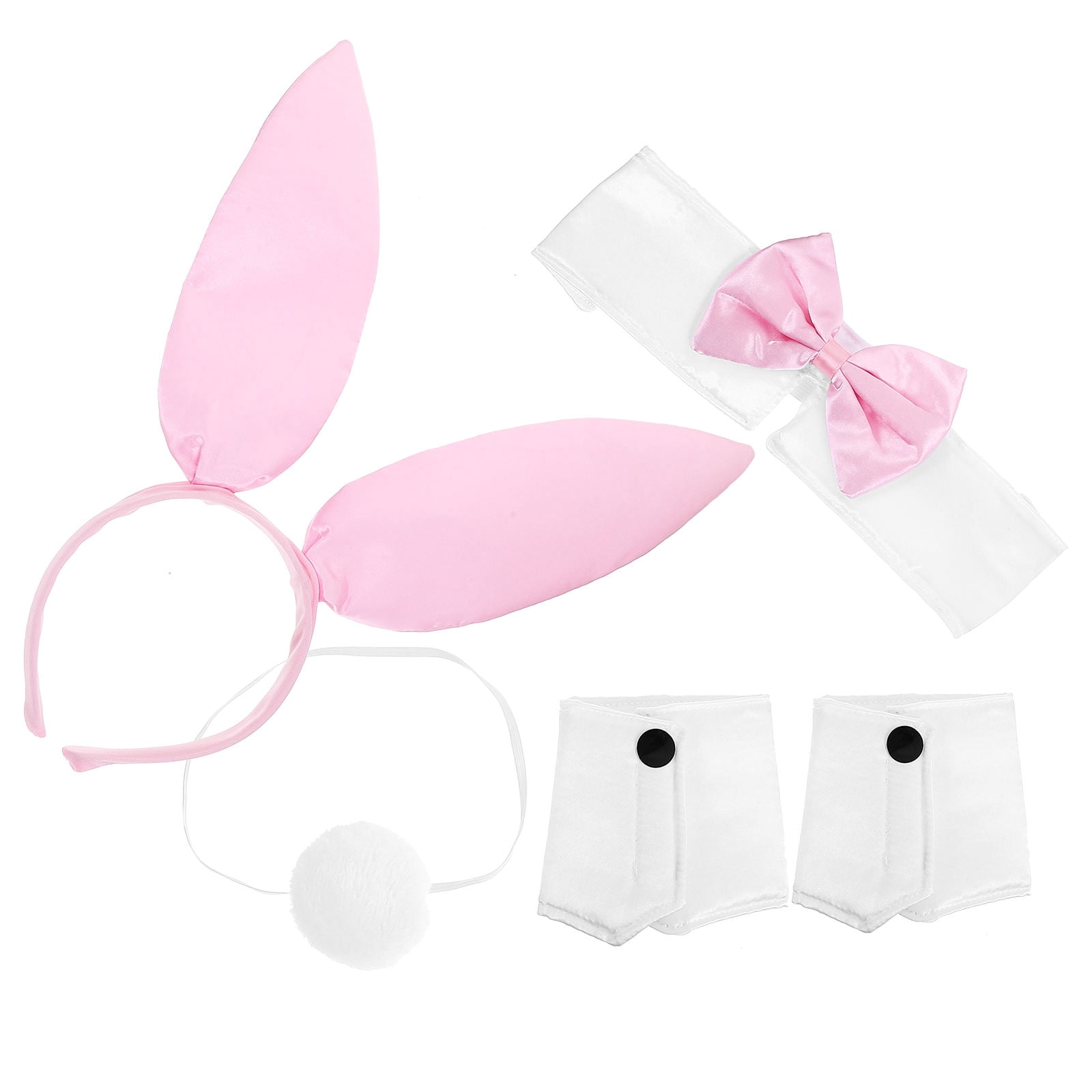 Raindrops 1 Set Festival Headdress Bunny Ears Hairbands Pink Satin ...
