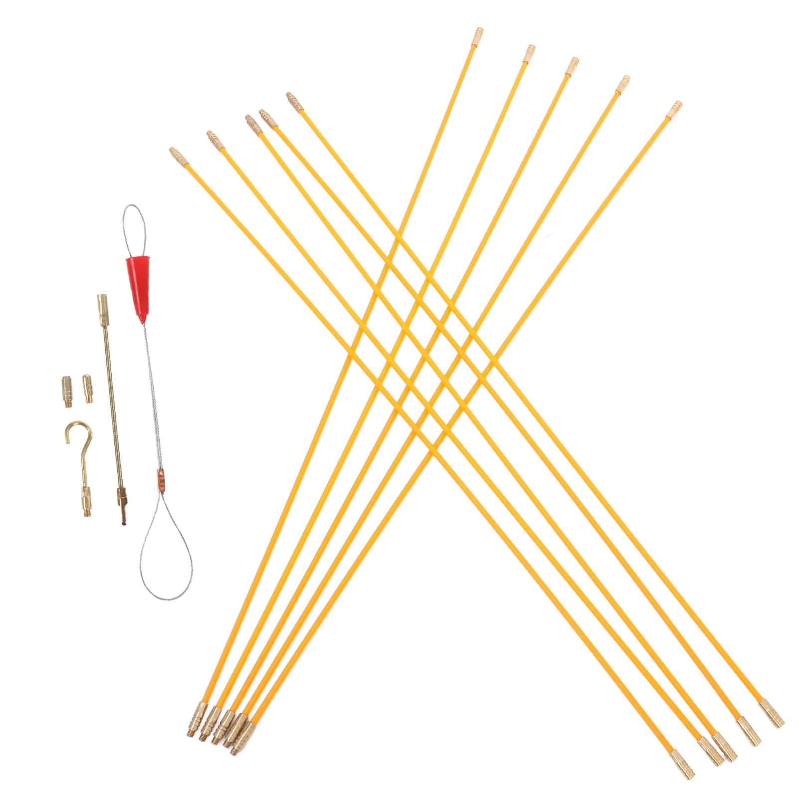 Raindrops 1 Set Fiberglass Cable Puller Kit Fish Tape Wire Puller Tape ...