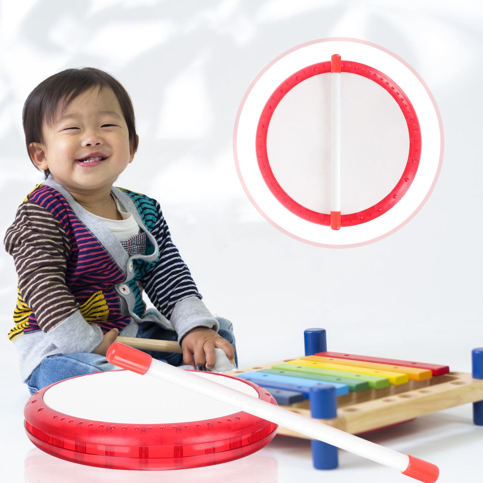Raindrops Percussion Instruments Children Red 1 Set 7.9x7.9in - Walmart.com