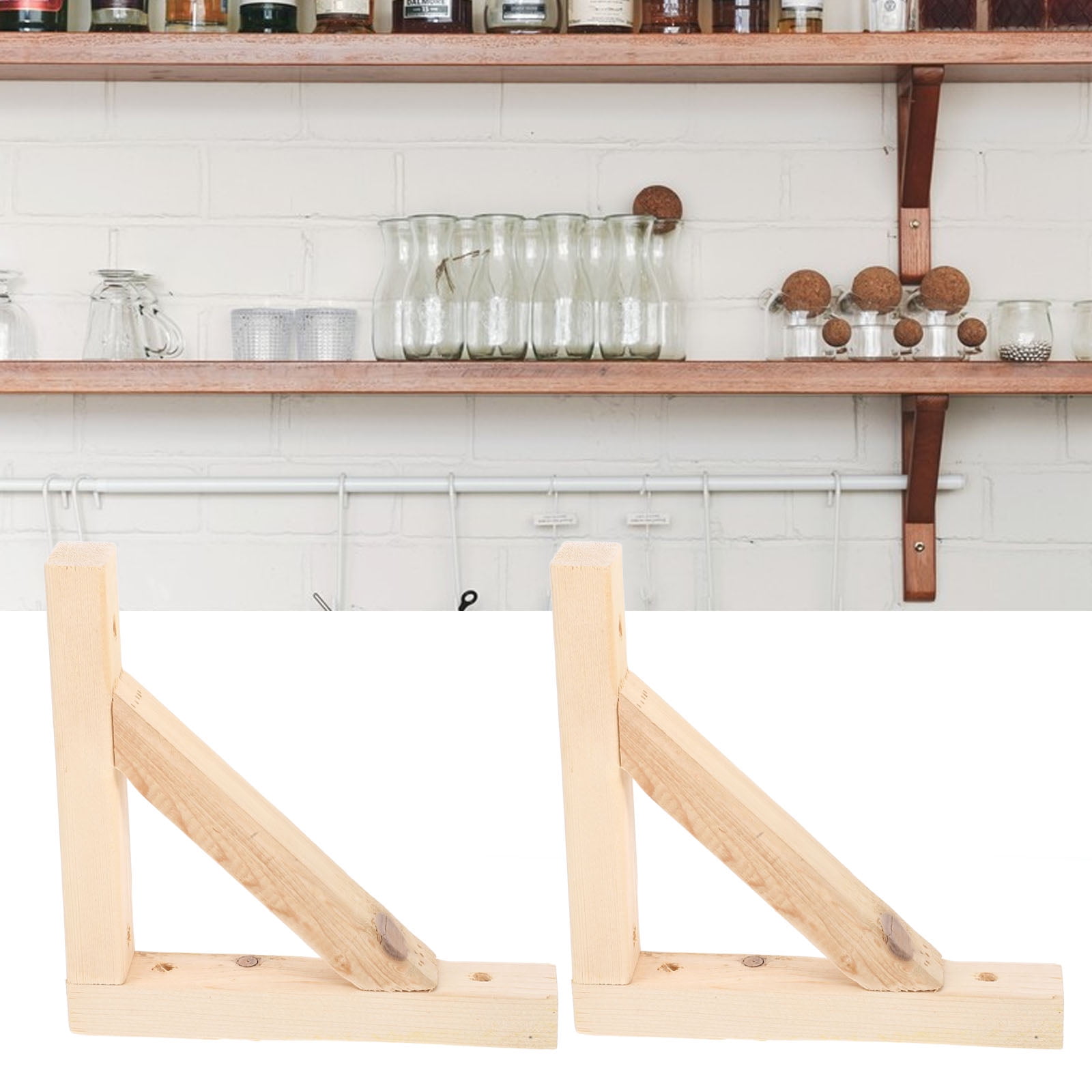 Raindrops 1 Set Folding Shelf Bracket Triangle Wall Mount Support ...
