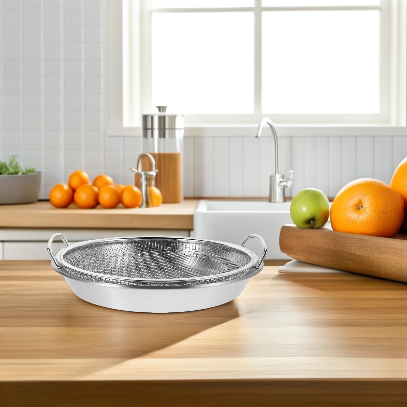 Raindrops 1 Set Of Fried Chicken Oil Filter Tray Multi-Purpose Kitchen ...