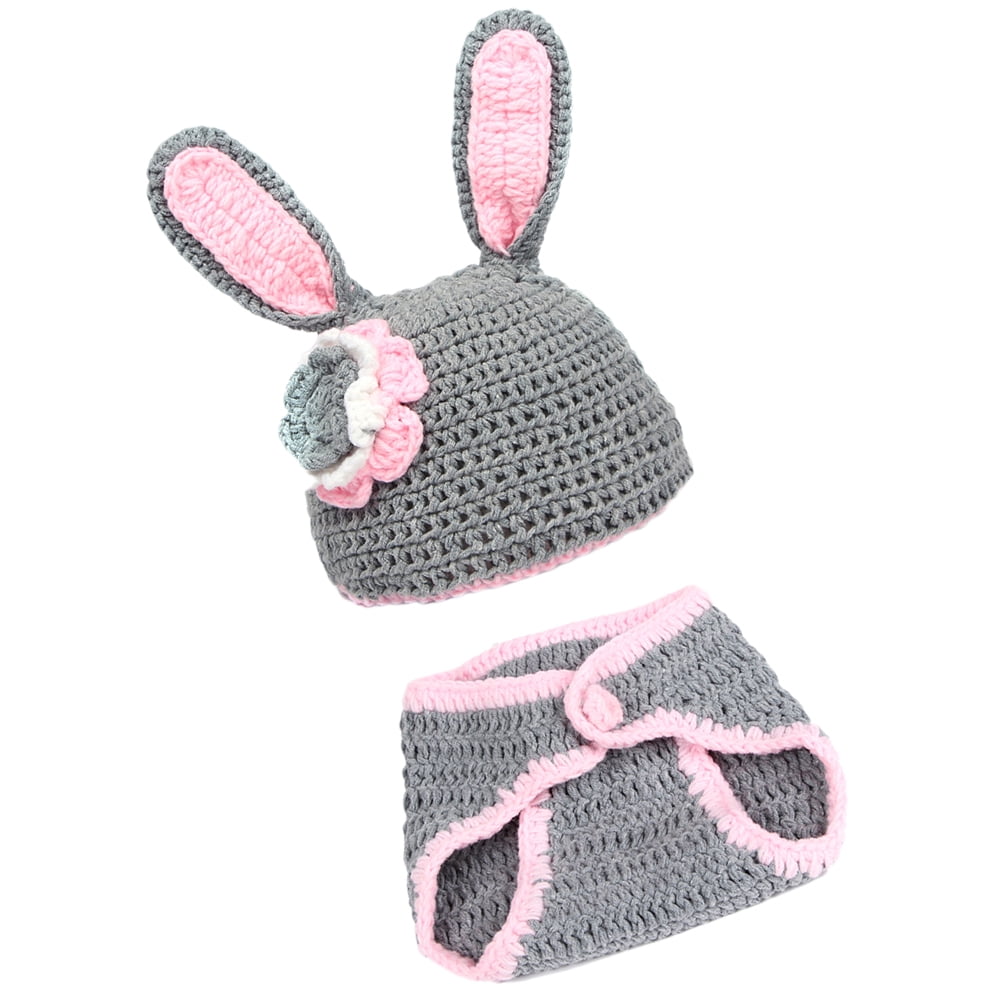 Raindrops 1 Set Gray Woolen Yarn Rabbit Design Knit Corchet Photography ...
