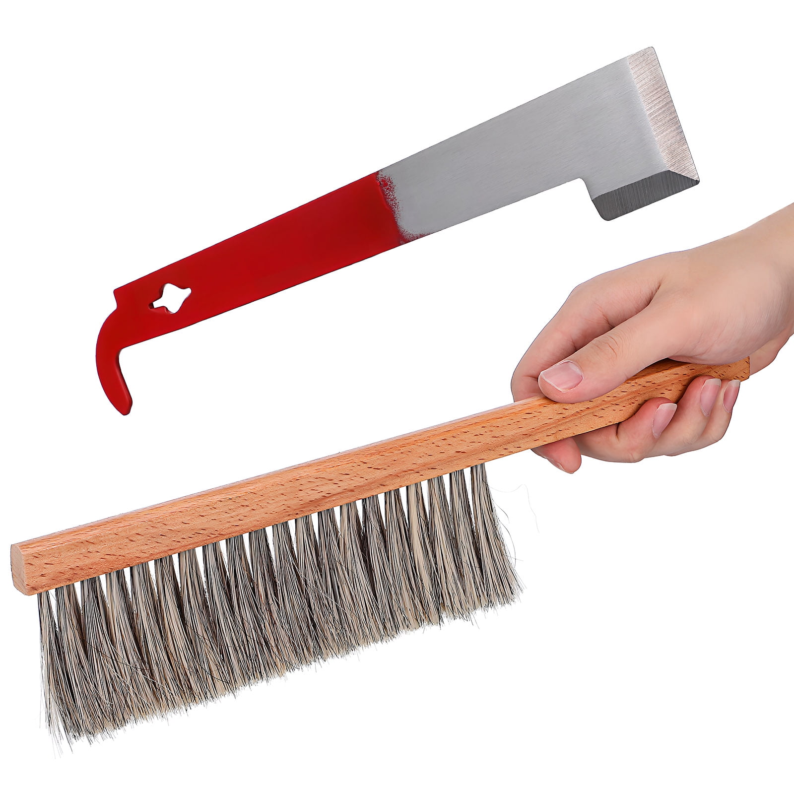 Raindrops 1 Set Hive Tool Beekeeping Tools Bee Brush Hive Tool J Hook ...