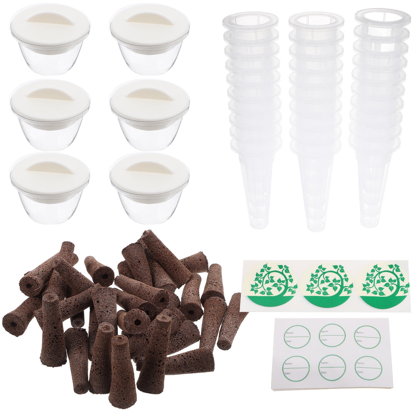 Raindrops 1 Set Hydroponic Grow Baskets Kit No Soil Needed Planting ...
