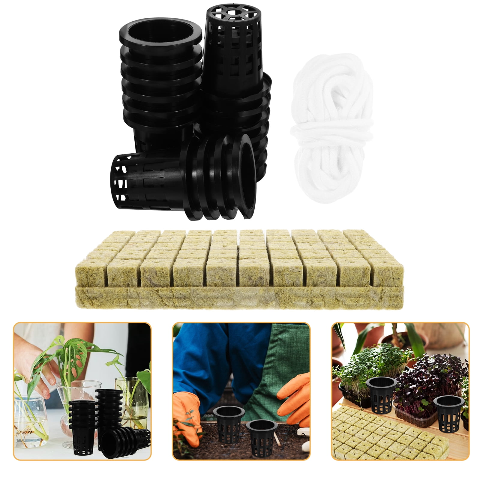 Nestingho Grow Baskets Hydroponics Plastic 1 Set - Walmart.com