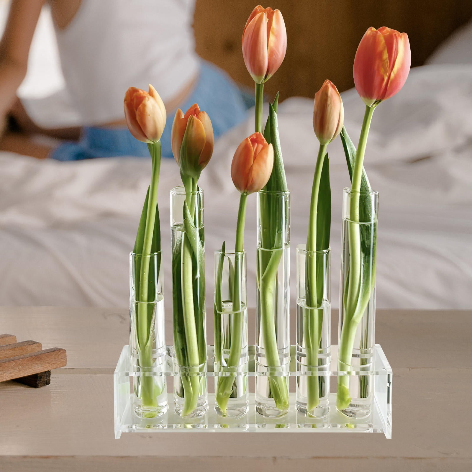 Raindrops 1 Set Hydroponics Vase Desk Plant Terrarium Test Tube ...