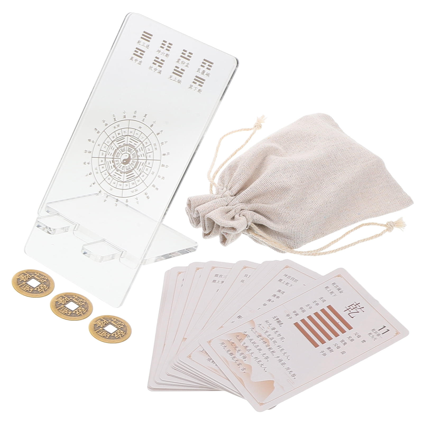 Raindrops 1 Set I Ching Fortune Telling Cards 64 Hexagrams Divination ...