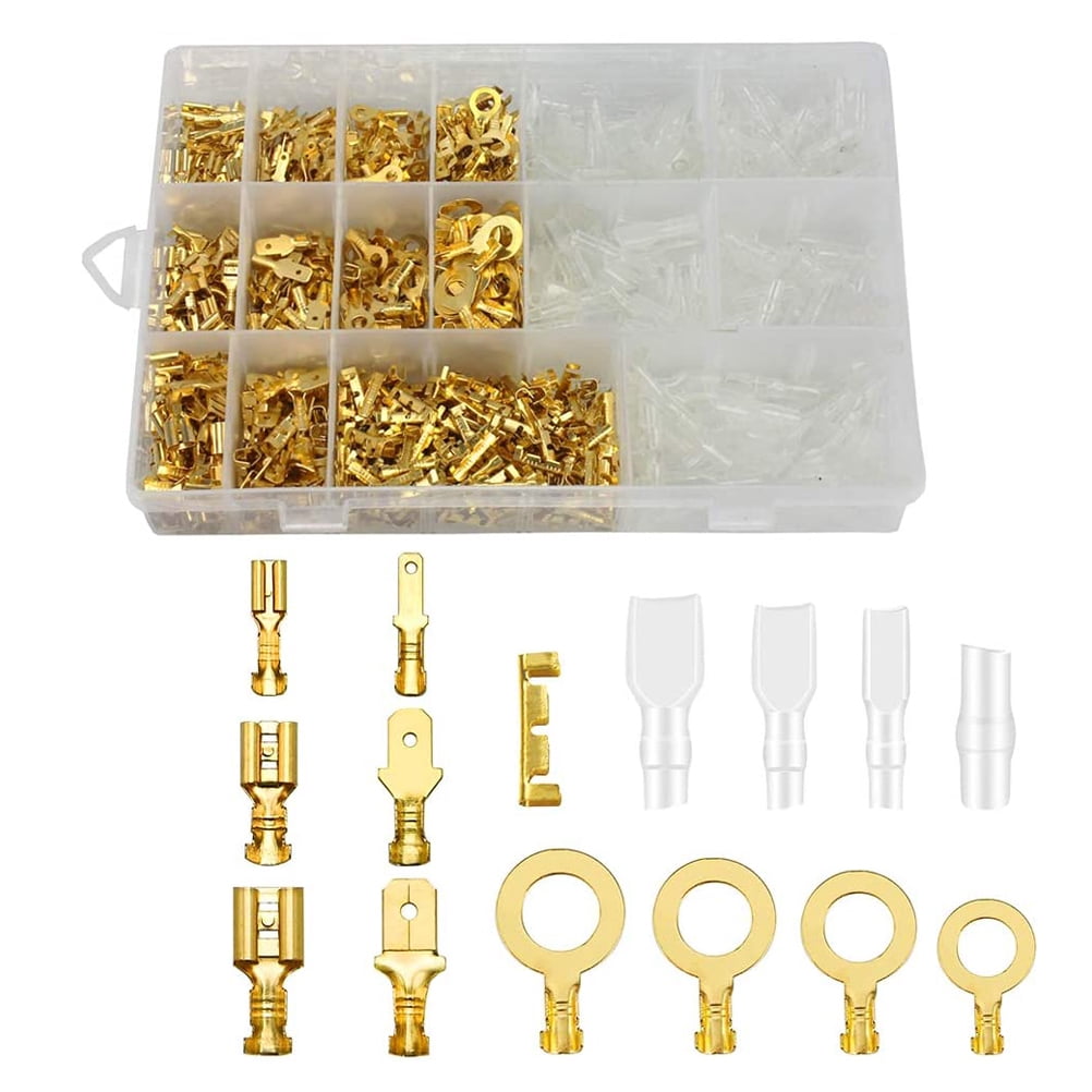 Raindrops 1 Set Insulated Wire Crimp Connectors Spade Terminal ...