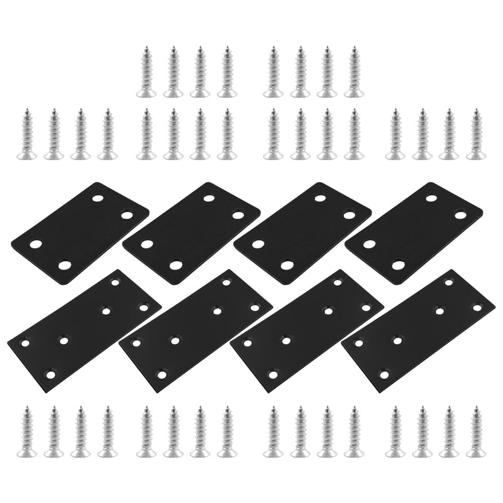 Raindrops Stainless Steel Repair Mending Bracket Plate Black 1 Set ...