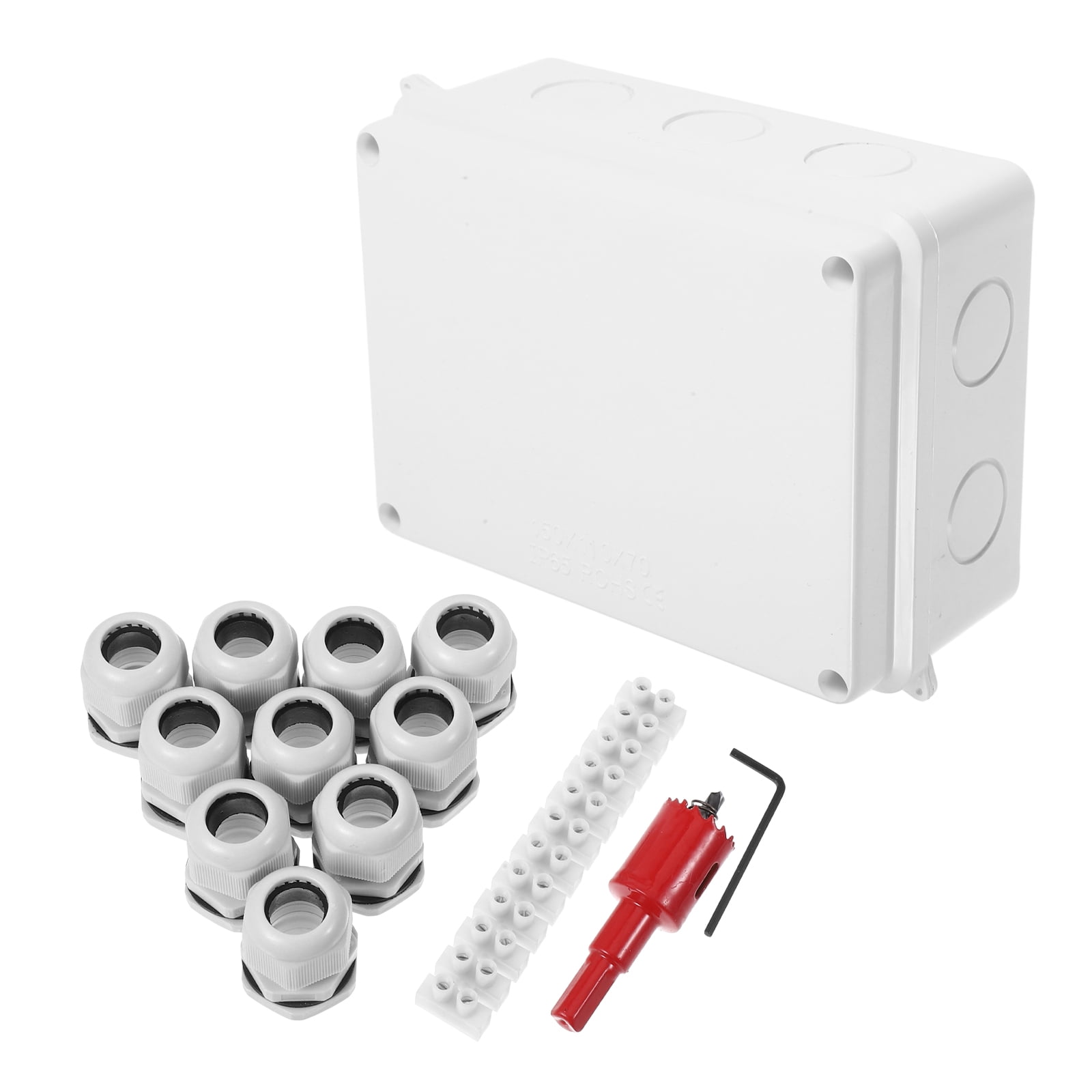 Raindrops 1 Set Junction Box Universal Wiring Connection Box Electrical ...