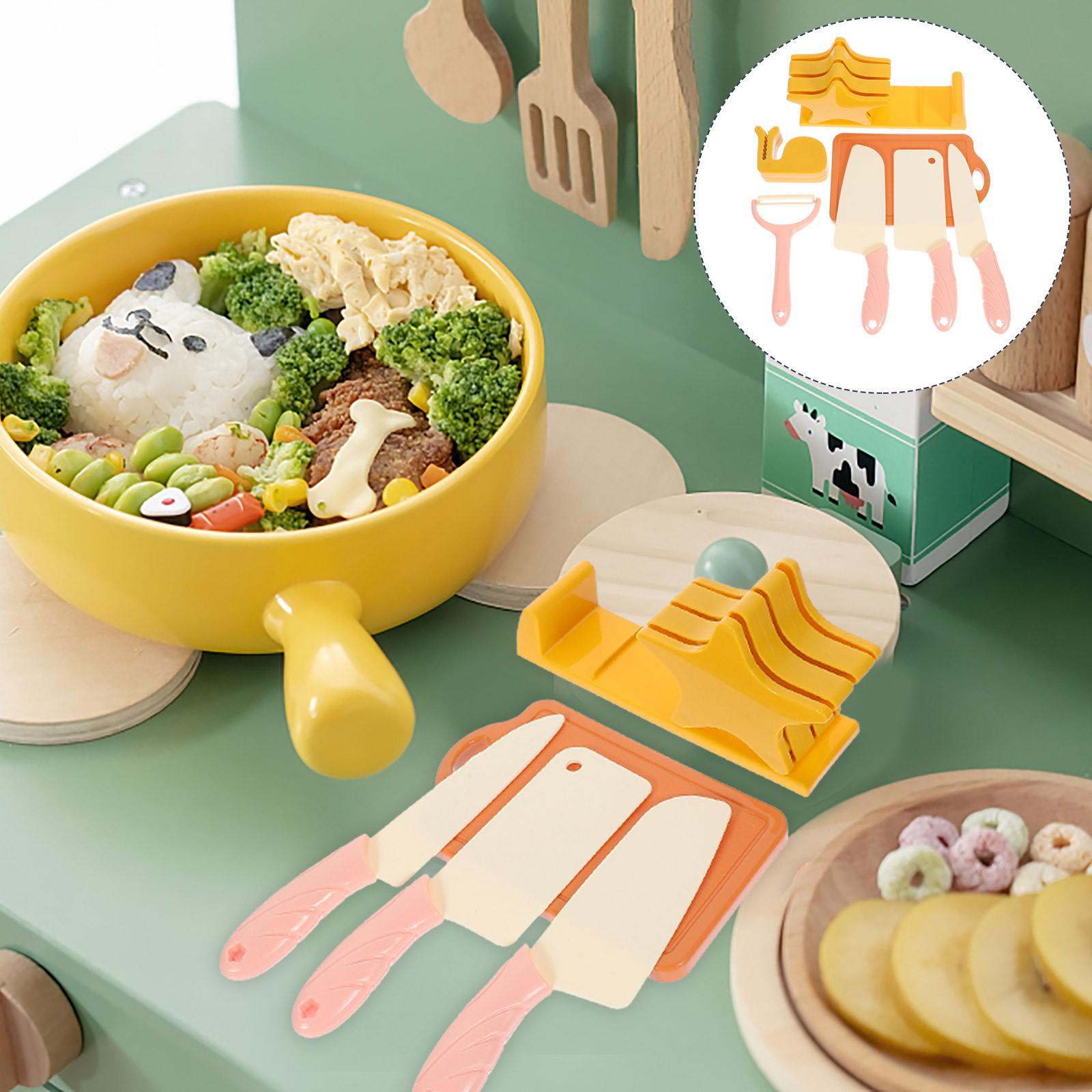 Raindrops 1 Set Kids Cutting Toy Simulated Cutter Rest and Cutter Toy ...