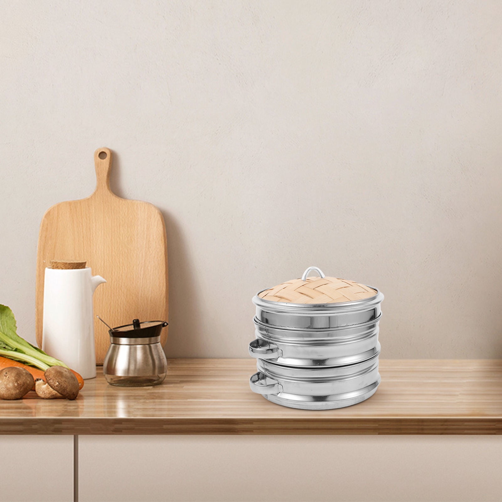 Raindrops Practical Bun Steamer Stainless Steel Kitchen Utensil 1 Set ...