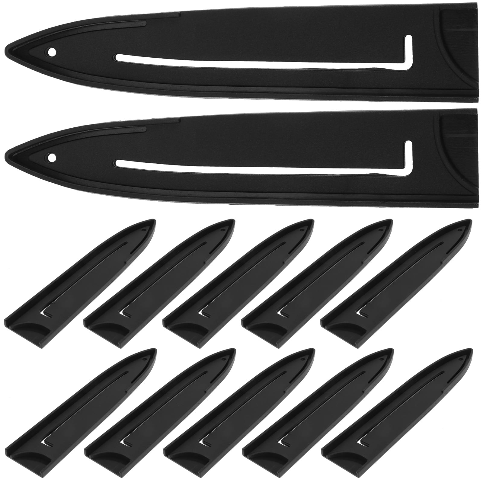 Raindrops 1 Set Knives Protectors Black ABS Plastic Protect Wide Blades ...