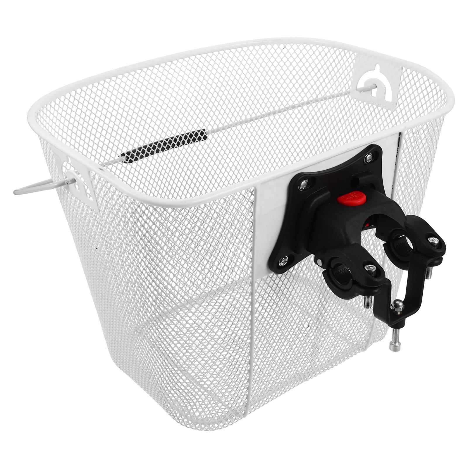 Raindrops Sturdy Beige Iron Bicycle Basket - Quick Release, Large ...