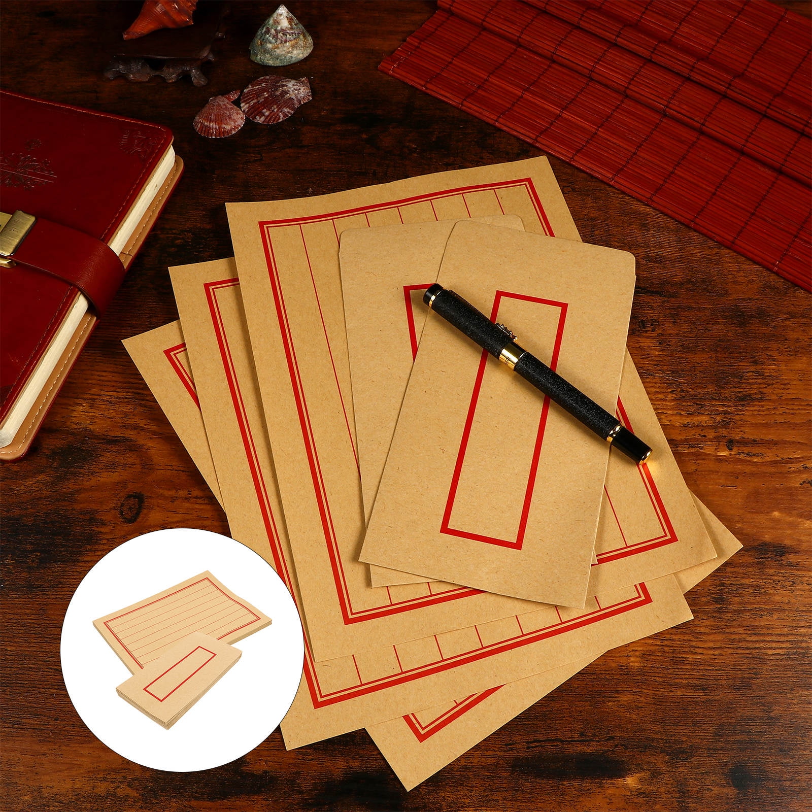 Raindrops 1Set Chinese Style Khaki Stationery Paper Envelope Set for ...