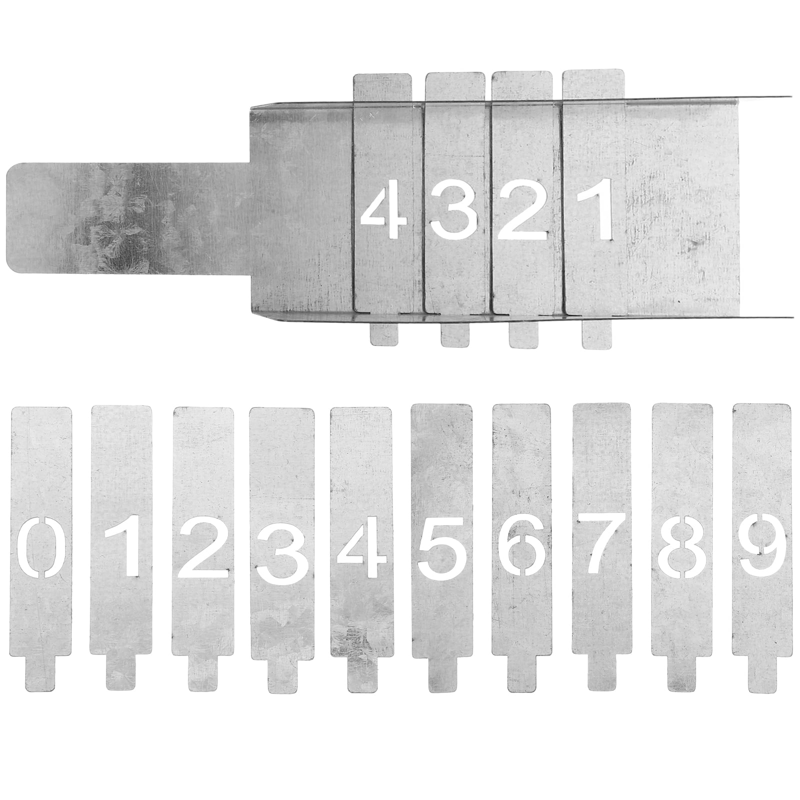 Raindrops 1 Set Mailbox Numbers Stencil Iron Mailbox Stencils Number ...