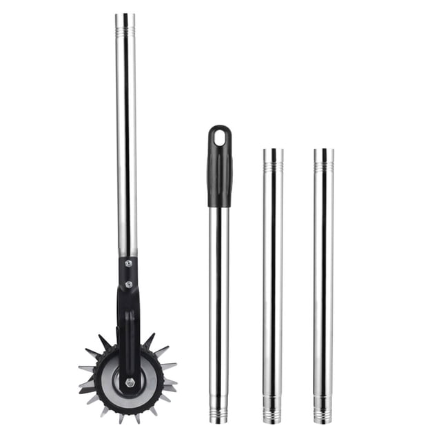 1 Set Stainless Steel Lawn Edger with Wheel Design for Easy Mobility ...