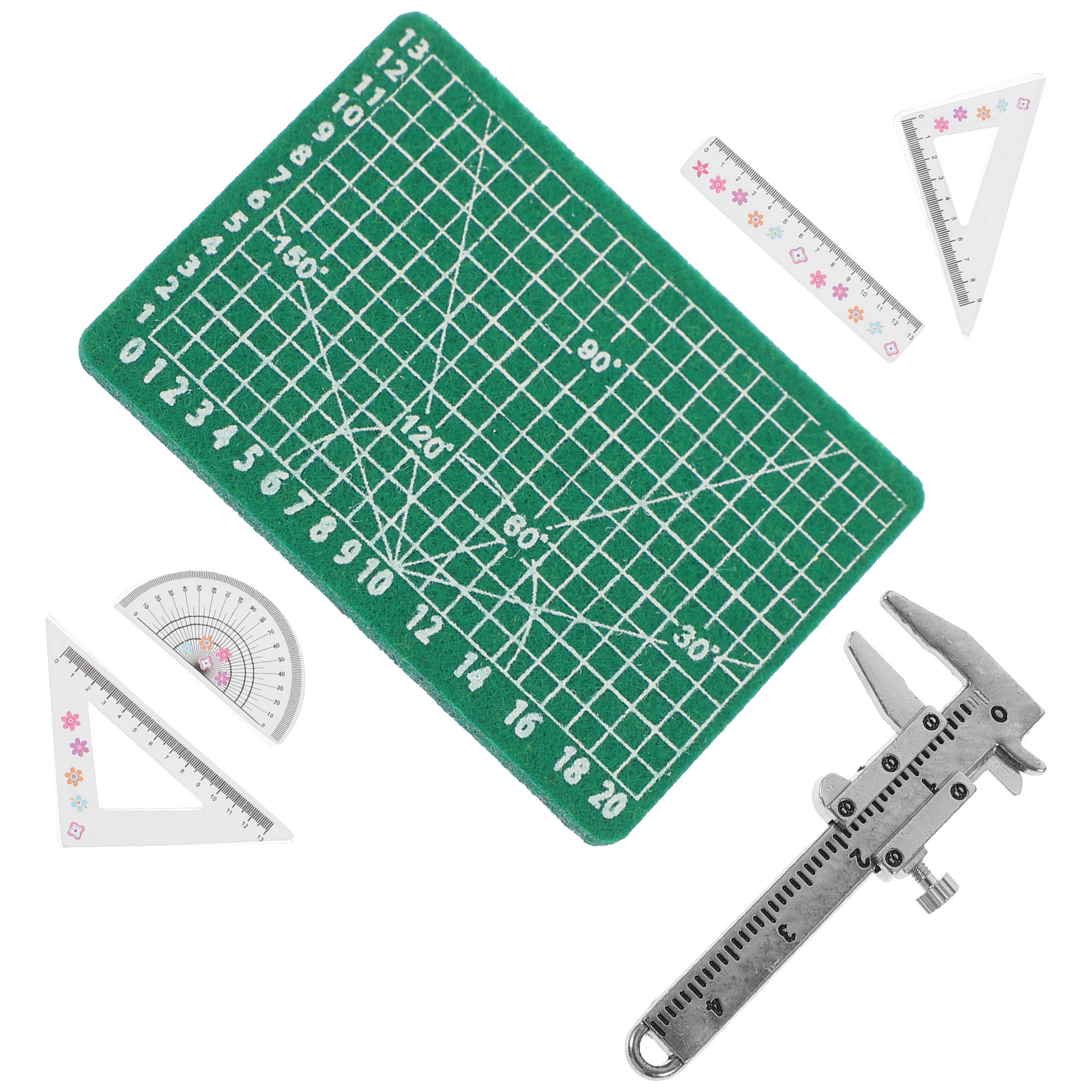 Raindrops 1Set Miniature Ruler Model Plastic Cutting Guide for ...