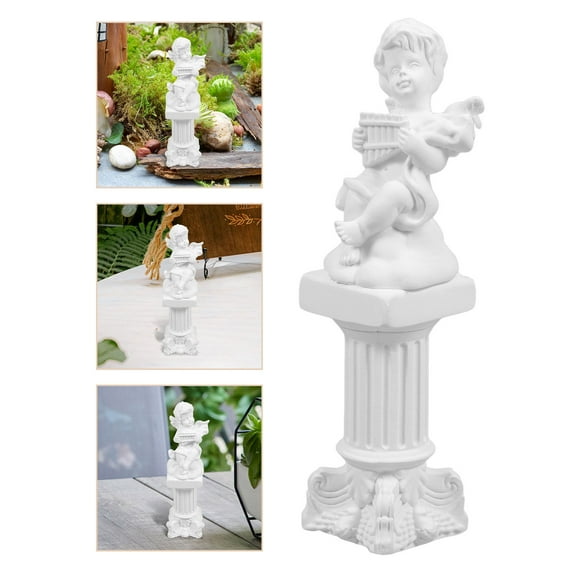 Raindrops 1 Set Mini Roman Column Angel Statue Mini Angel Statue Resin ...