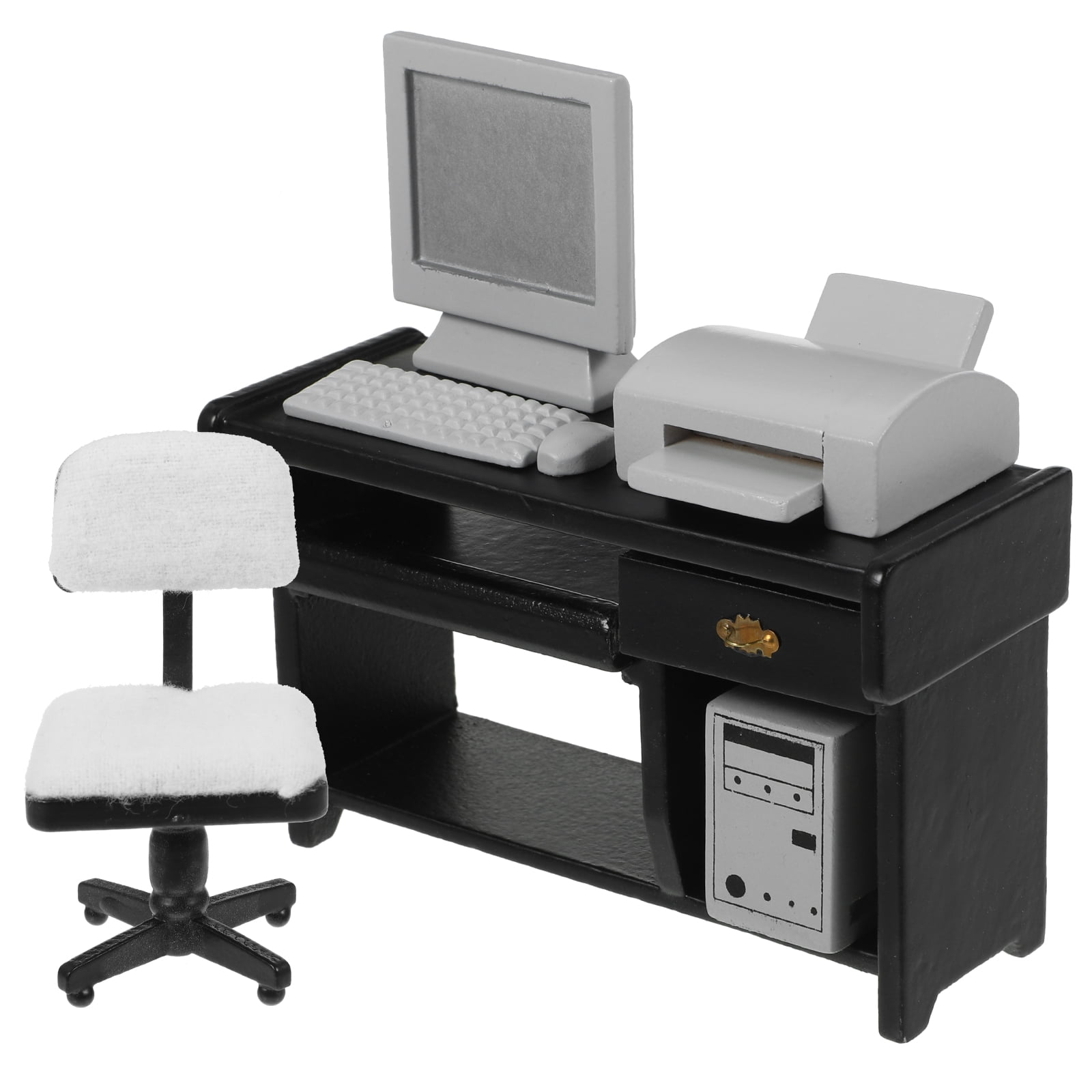 Raindrops 1 Set Miniature Computer Tiny House Furniture Mini House ...