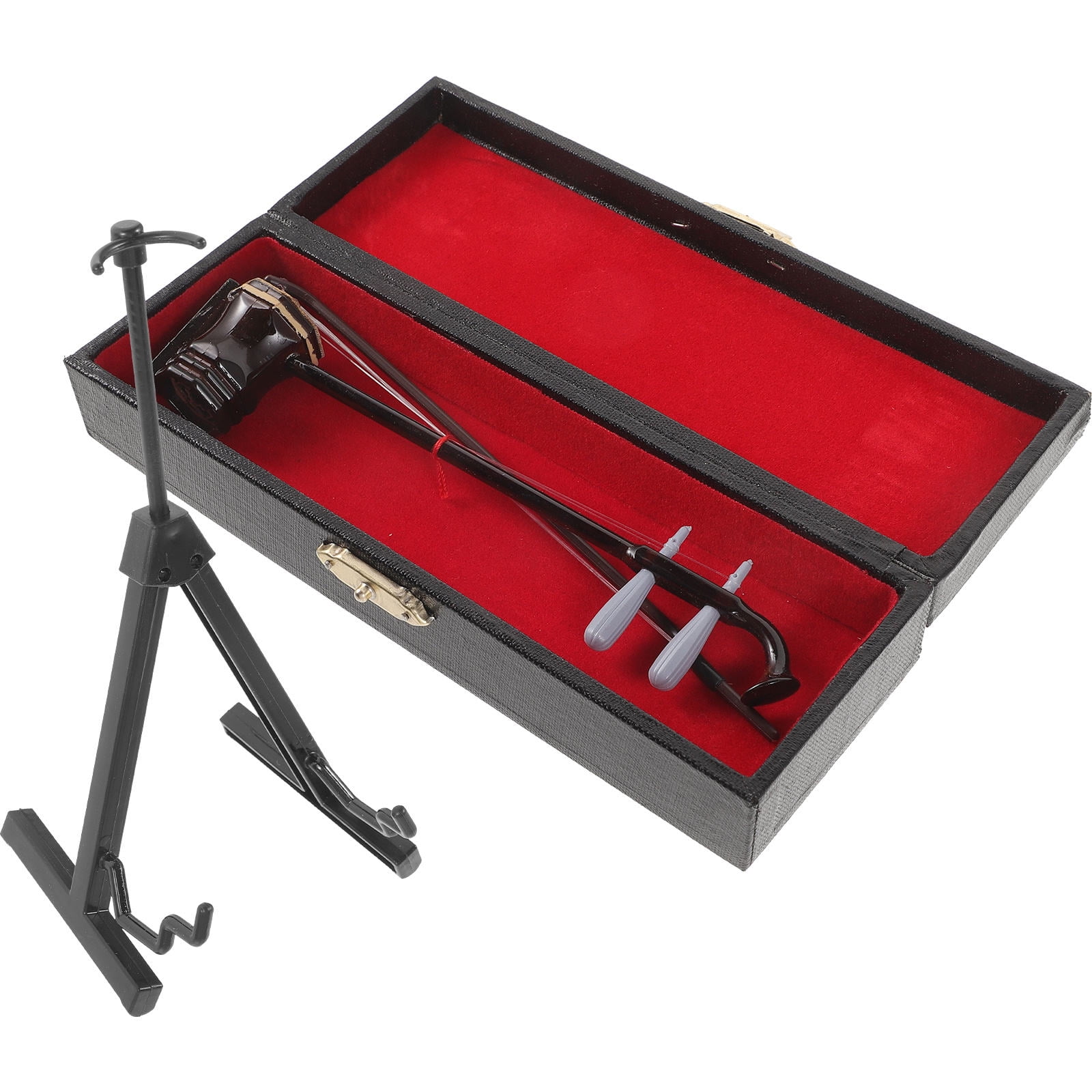 Raindrops 1 Set Miniature Musical Instrument Models Wooden Erhu For ...