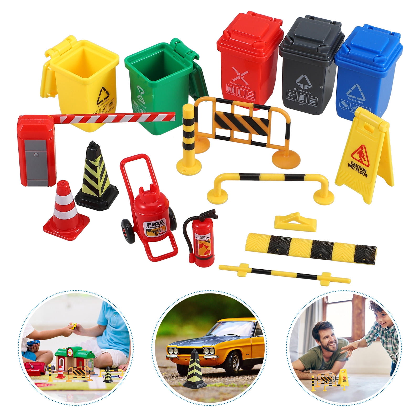 Raindrops 1 Set Miniature Traffic Signs Sand Table Road Signs Decor ...