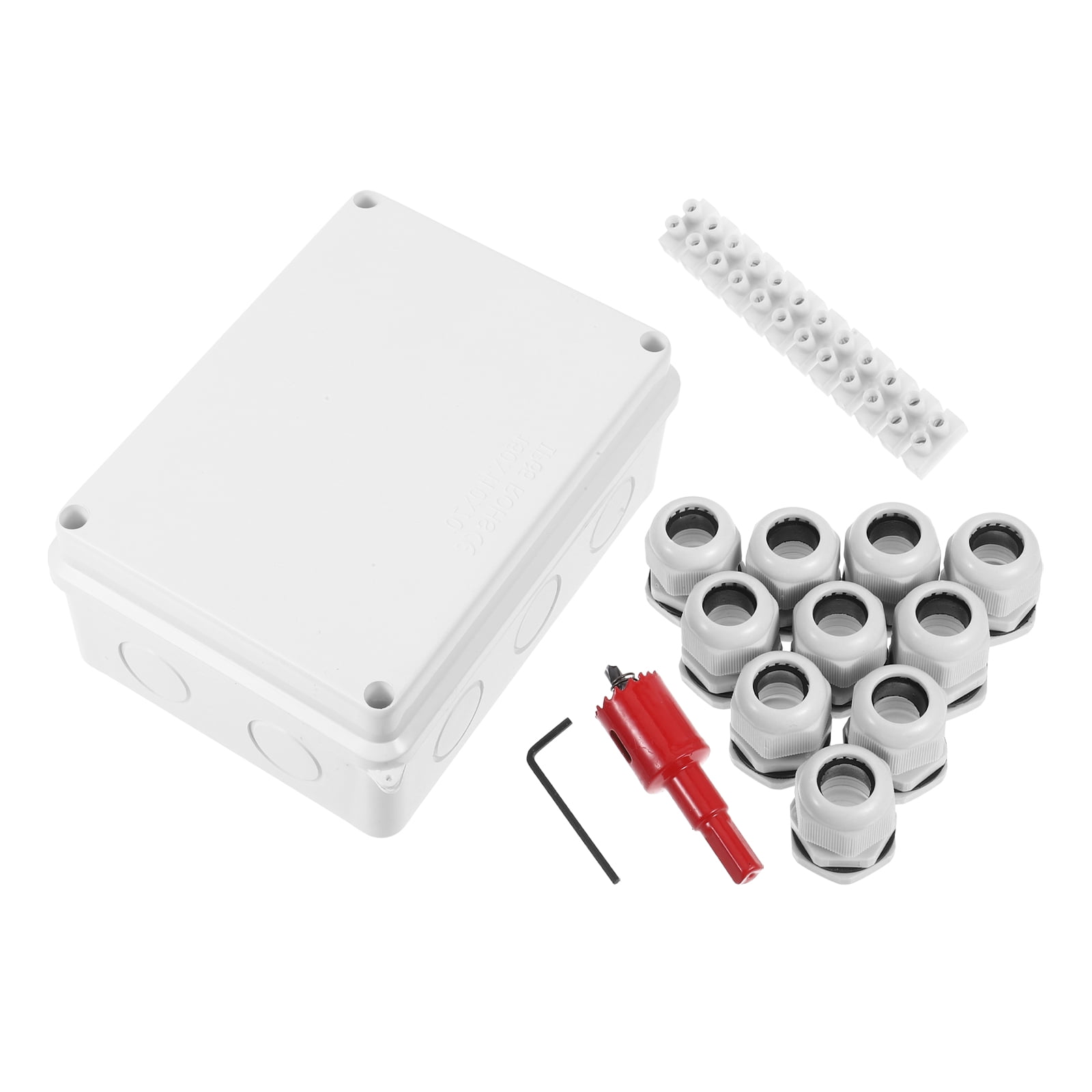 Raindrops 1 Set Outdoor Junction Box Electrical Box With Terminals ...